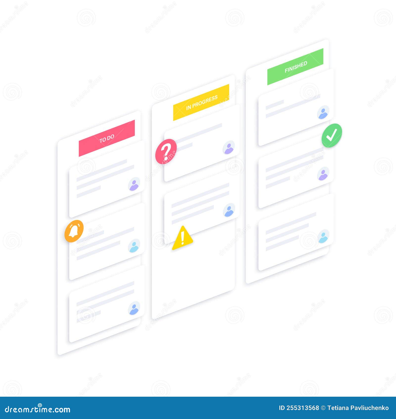 Scrum board methodology stock vector. Illustration of whiteboard ...