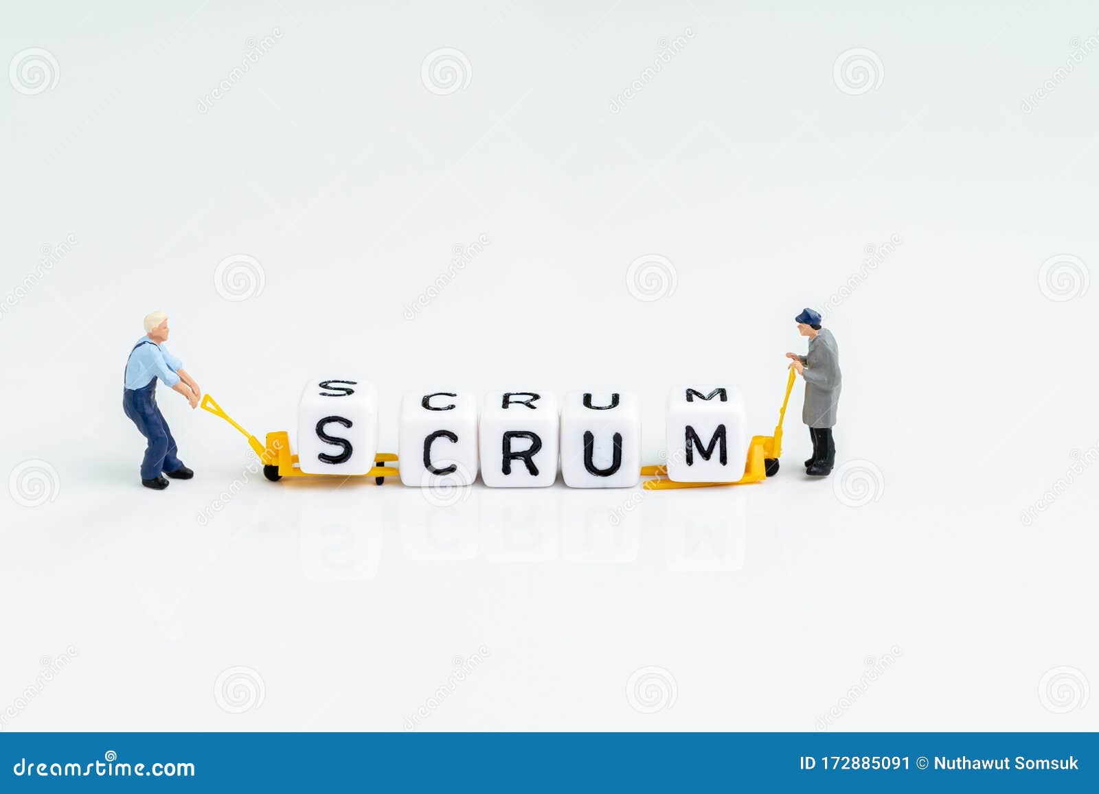 Scrum Master In Agile Methodology For Software Development Concept ...