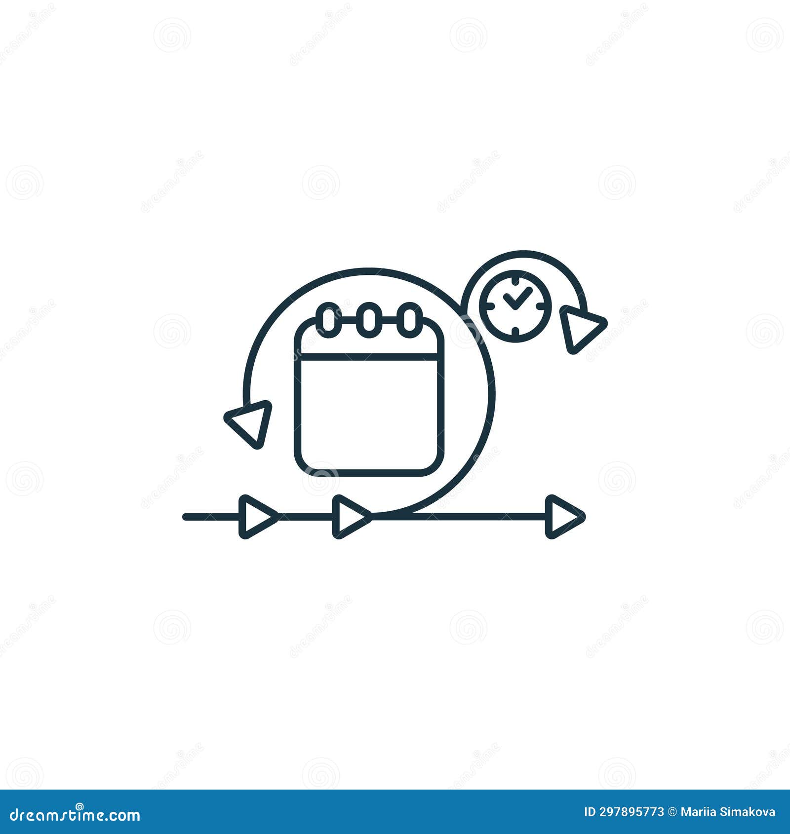 Scrum Outline Icon Monochrome Simple Sign From Productivity Collection