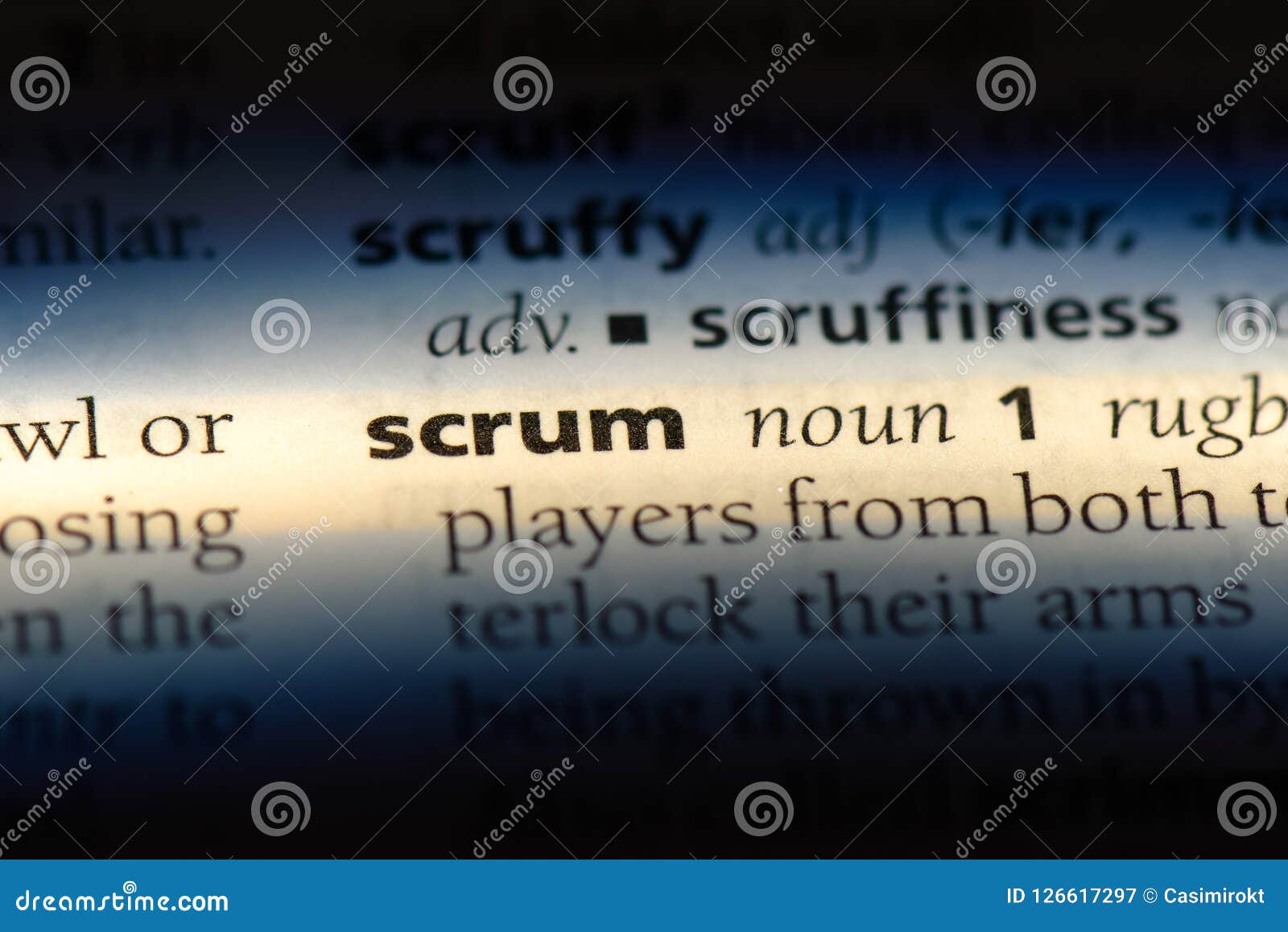 Scrum stock image. Image of english, word, concept, printed - 126617297