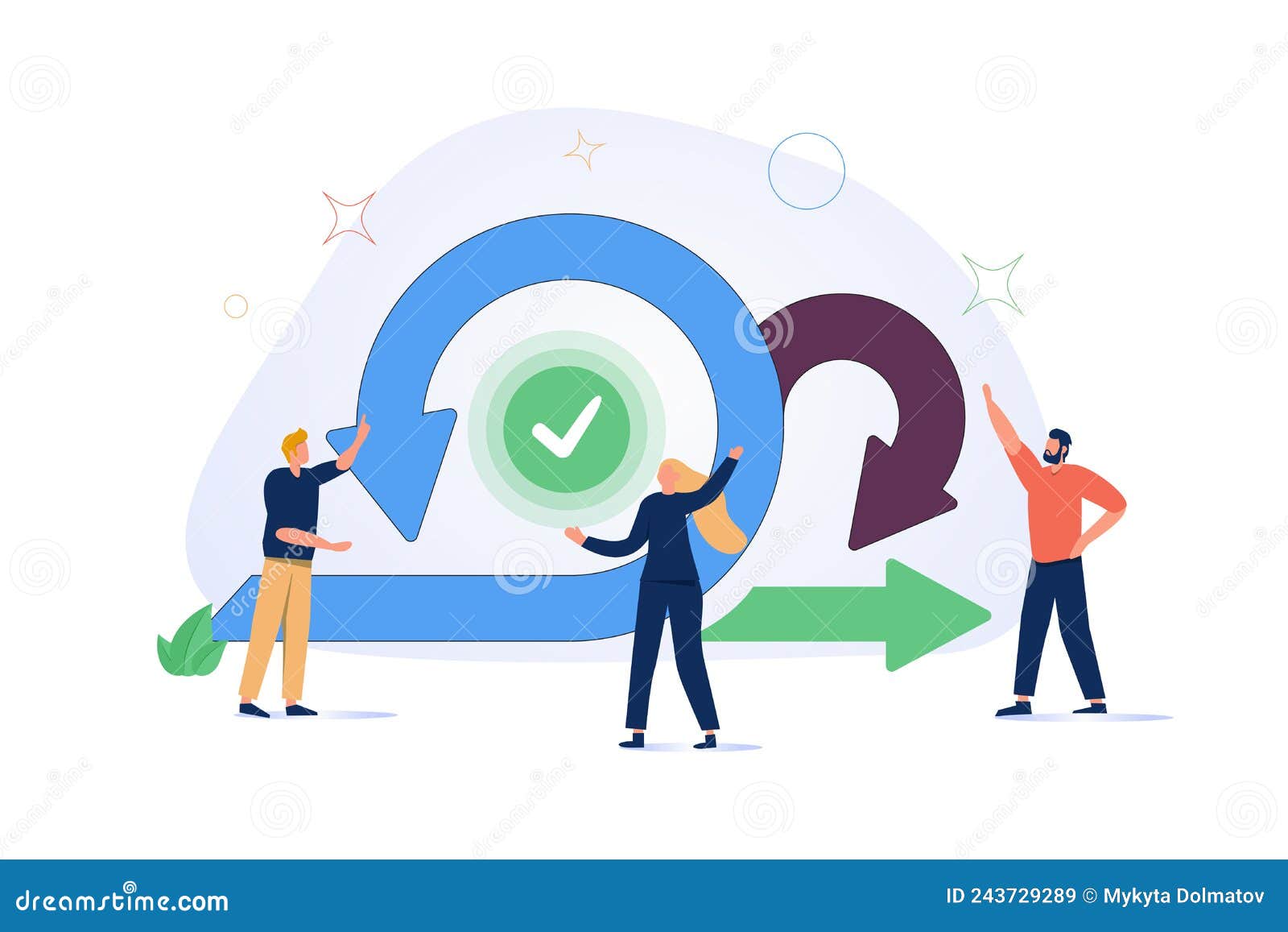 Scrum Sprint Methodology As Agile Development Process Tiny Person