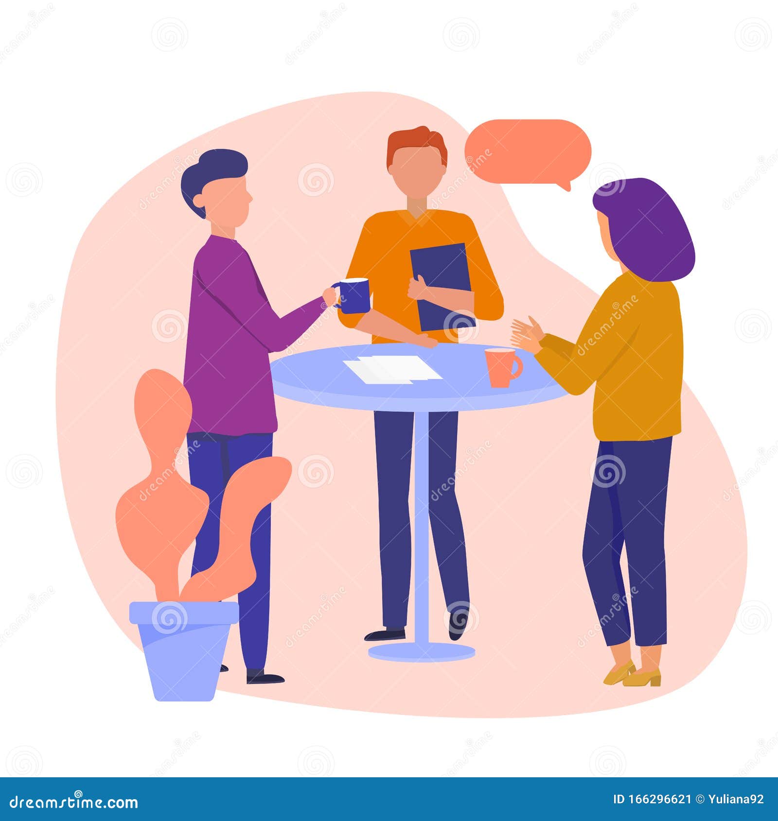 Daily Scrum Or Stand-up Scrum With Development Team, Scrum Master, And ...