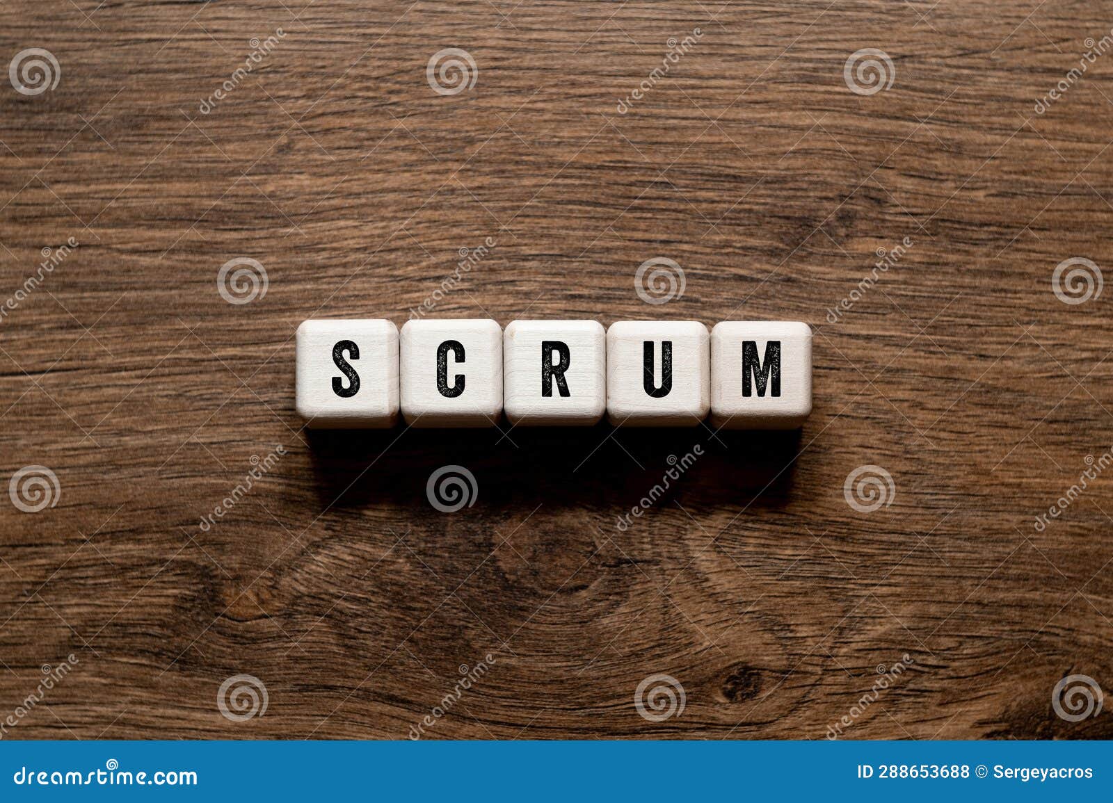 Scrum - Word Concept on Building Blocks, Text Stock Photo - Image of ...