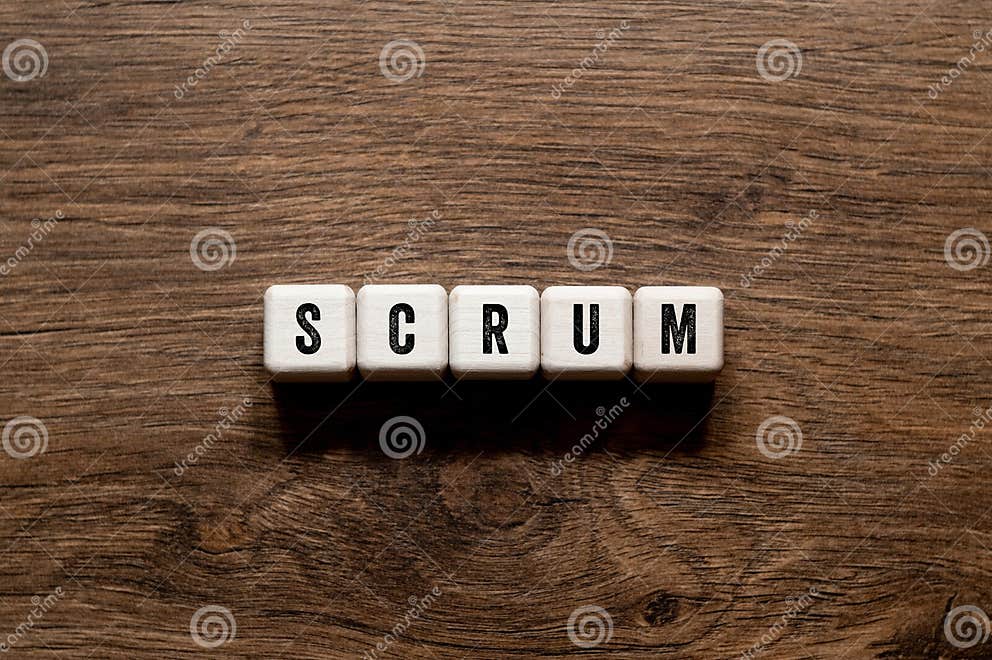 Scrum - Word Concept on Building Blocks, Text Stock Photo - Image of ...