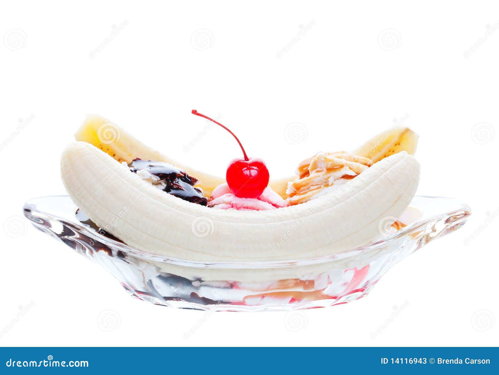 Scrumptious Banana Split stock image. Image of cold, syrup - 14116943