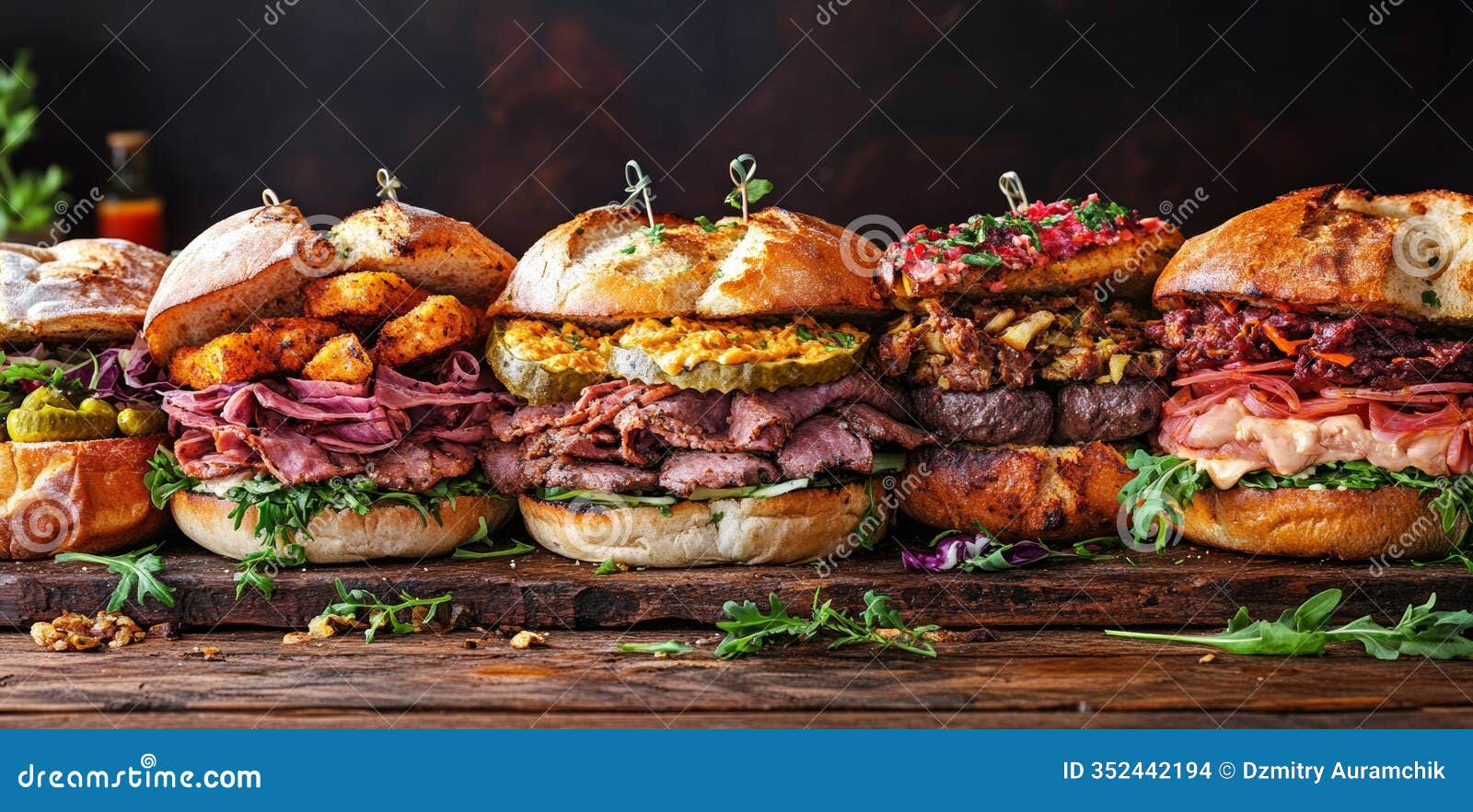 A Scrumptious Selection of Multi-Layered Sandwiches Packed with Fresh ...