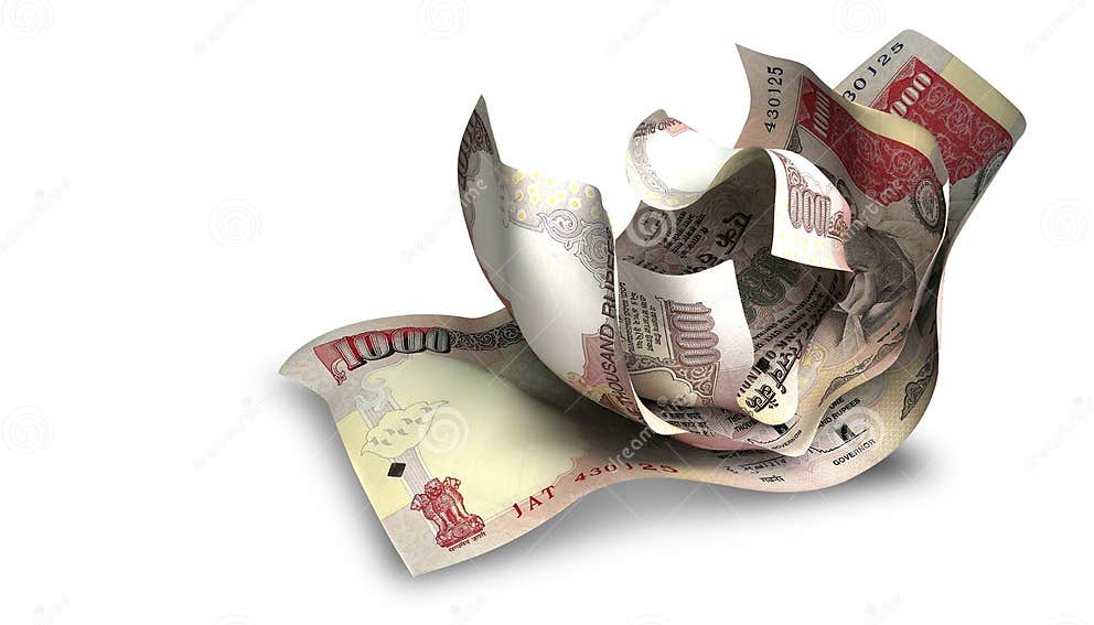 Scrunched Up Indian Rupee Notes Stock Photo - Image of scrunched ...