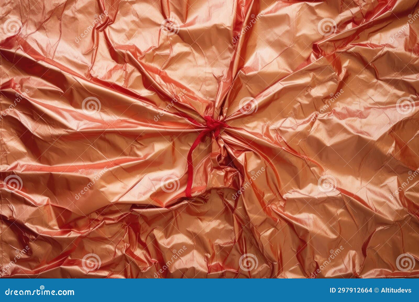 Scrunched Up Metallic Gift Wrap Under Low Light Stock Photo - Image of ...