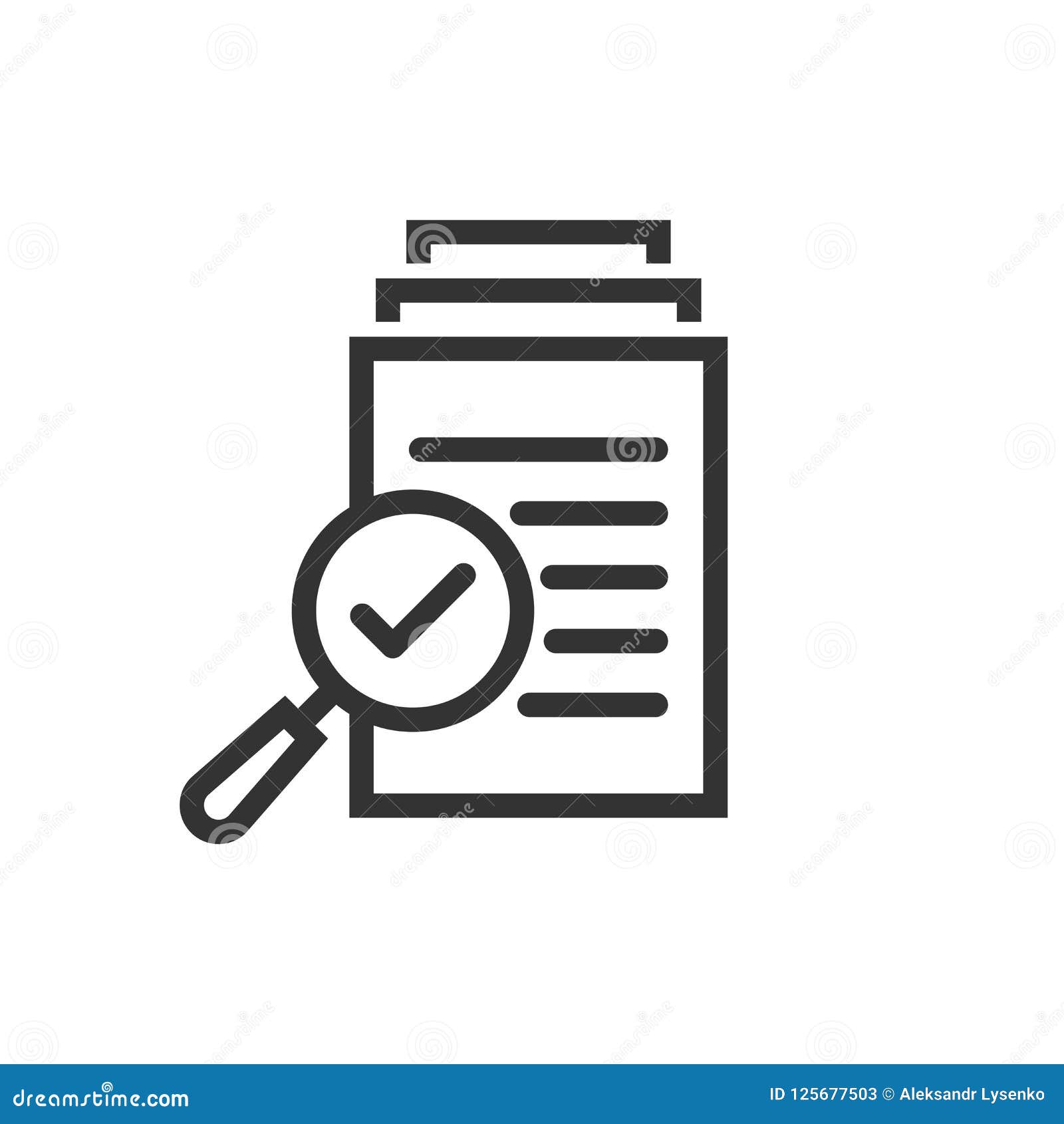 Scrutiny Document Plan Icon in Flat Style. Review Statement Vector ... Scrutiny Document Plan Icon in Flat Style. Review Statement Vector ...