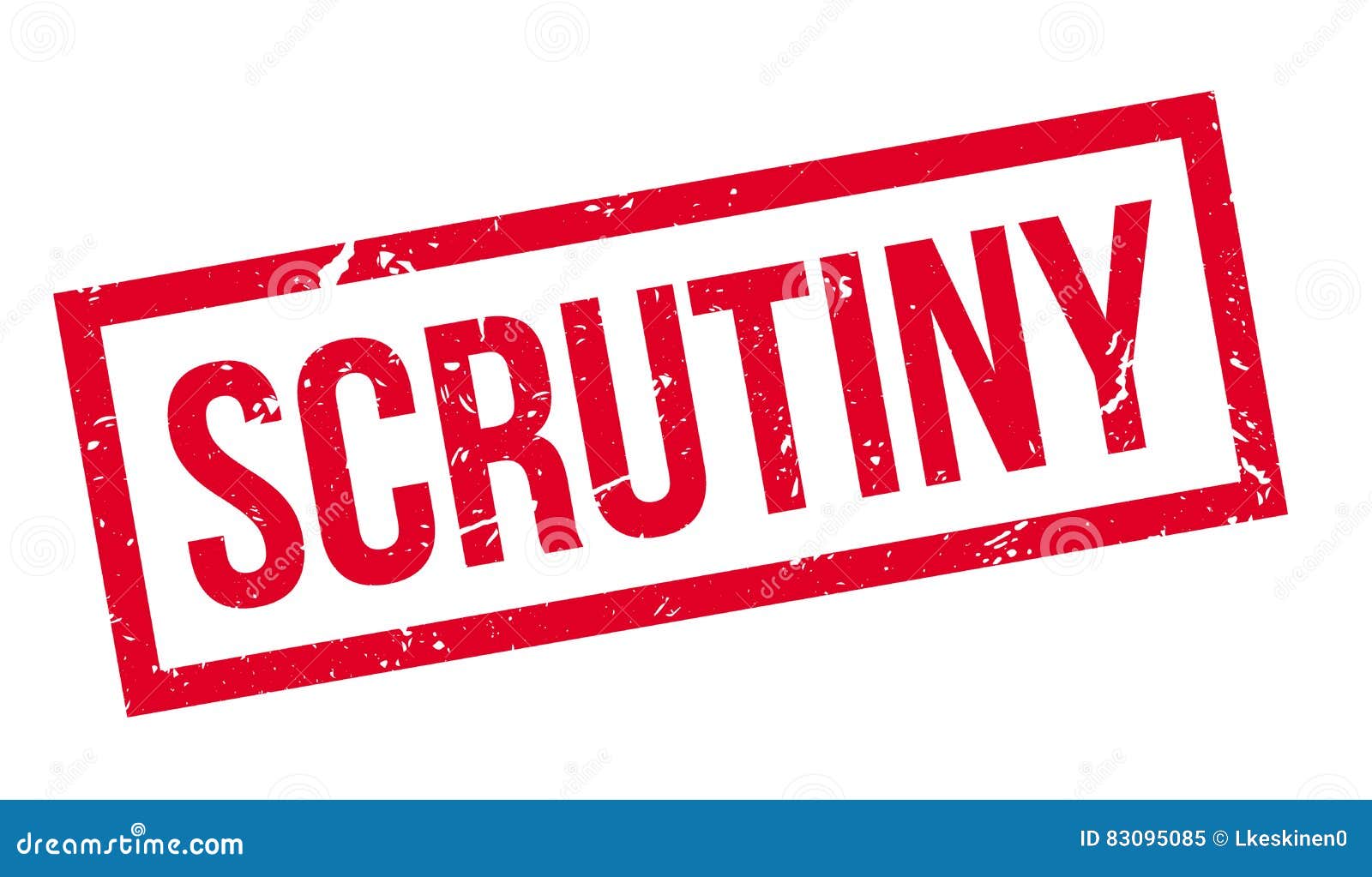 Scrutiny rubber stamp stock illustration. Illustration of scrutiny ...