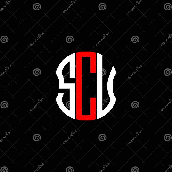 SCU Letter Logo Abstract Creative Design. Stock Vector - Illustration ...