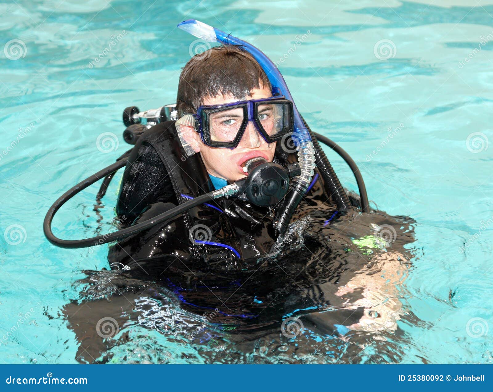 Scuba. stock photo. Image of sport, tank, diving, pool - 25380092
