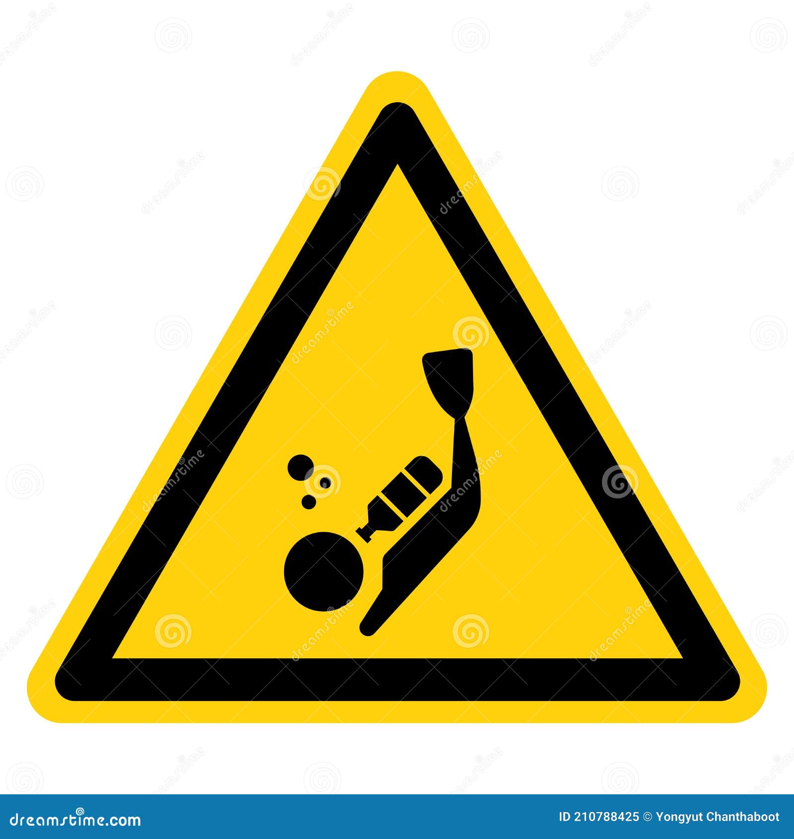 Scuba Area Symbol Sign, Vector Illustration, Isolate on White ...