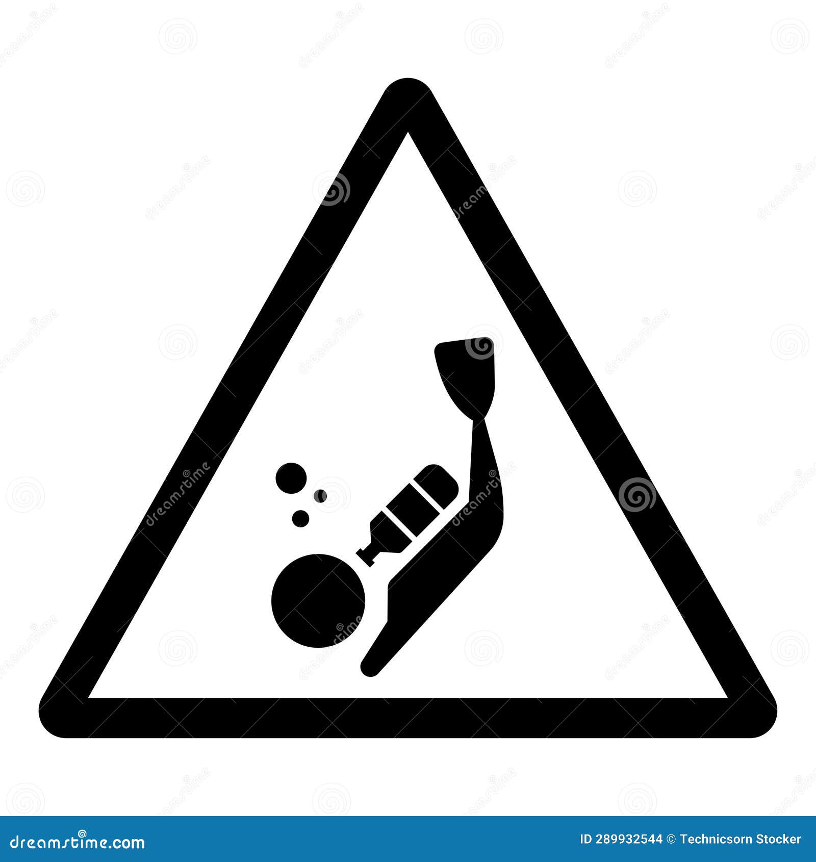 Scuba Area Symbol Sign, Vector Illustration, Isolate on White ...