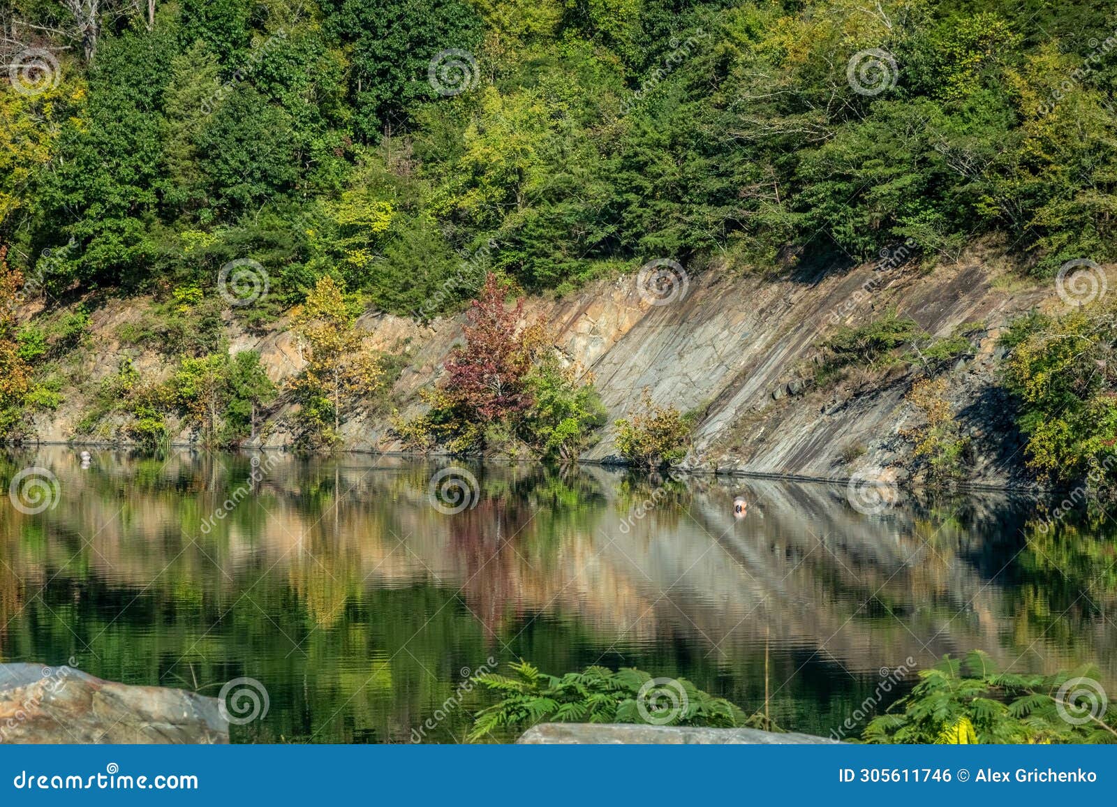 Scuba Dive Quarry in North Carolina Stock Photo - Image of lighthouse ...