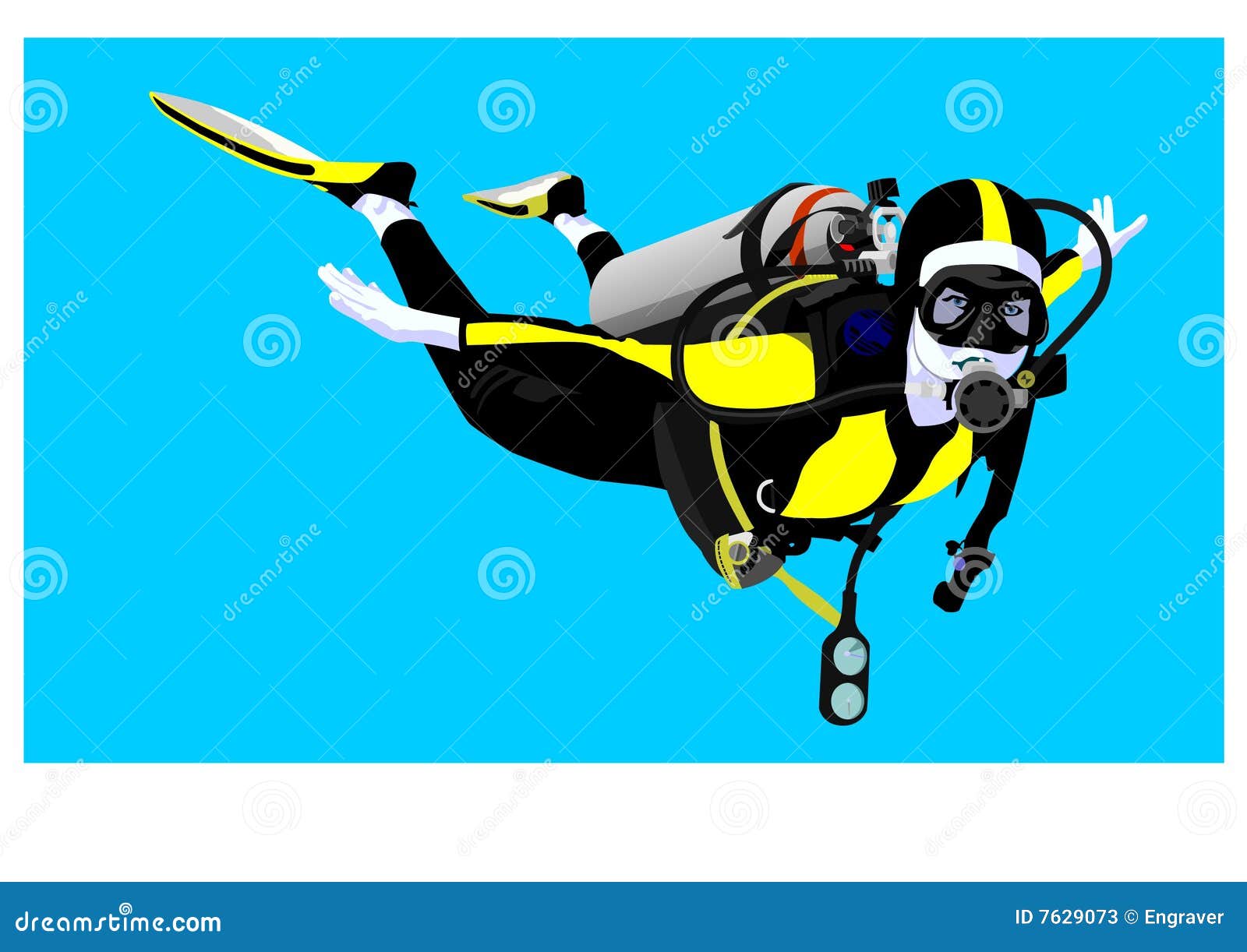 Scuba Diver Boy Animation Sprite Stock Photography | CartoonDealer.com ...