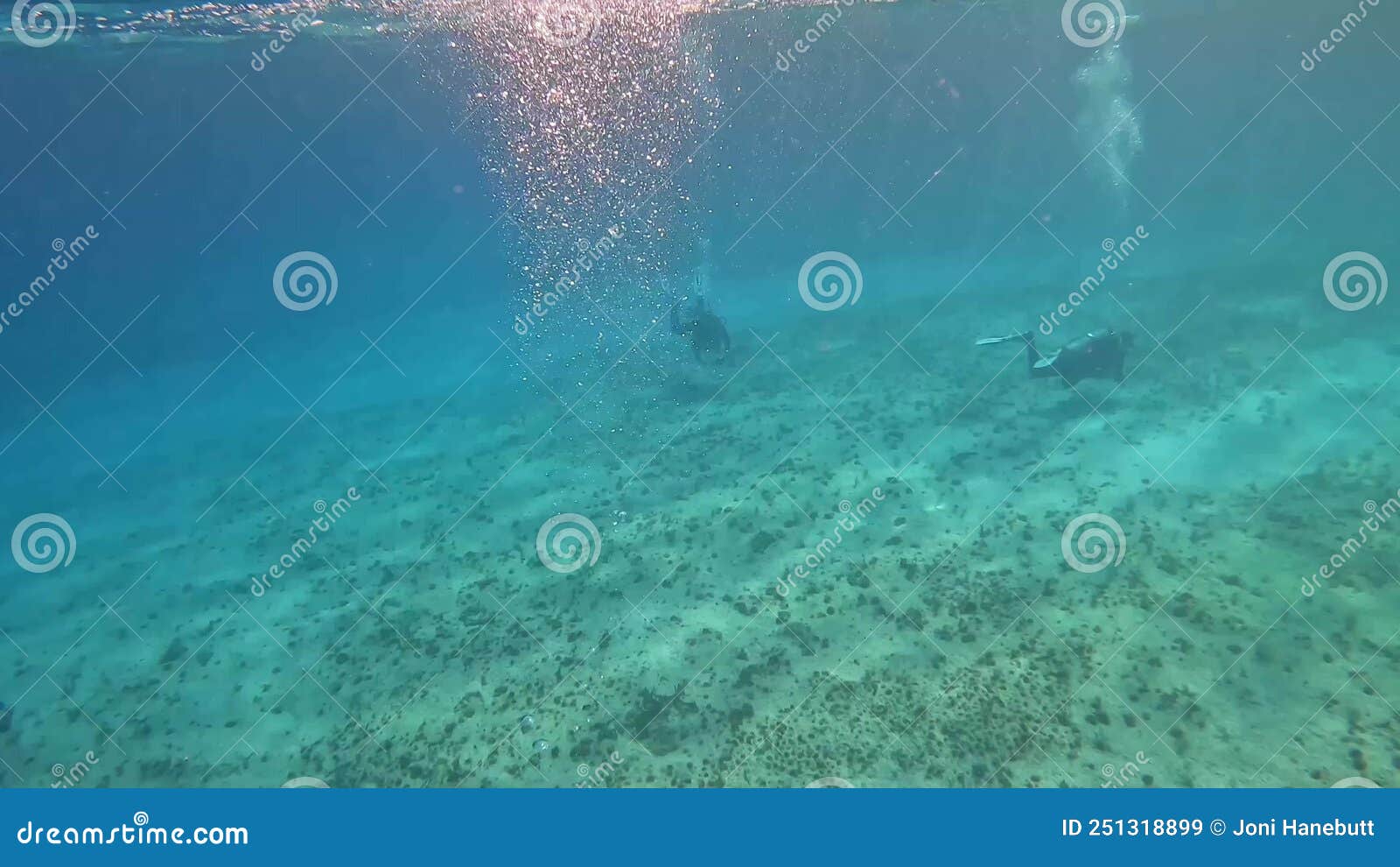Scuba Diver Bubbles Rising To the Surface. Stock Video - Video of ...