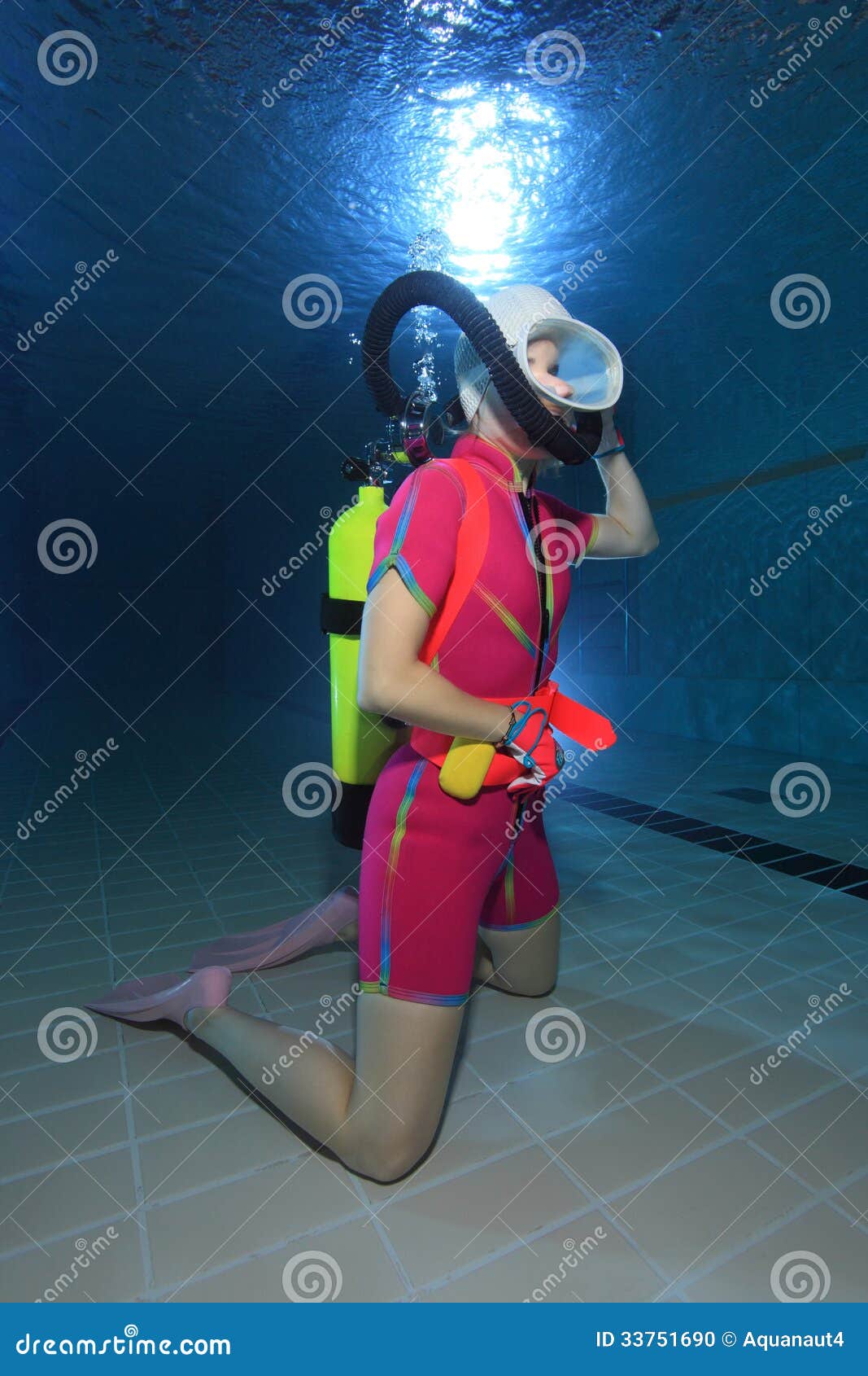 Scuba diver stock photo. Image of neoprene, cute, aquanaut - 33751690