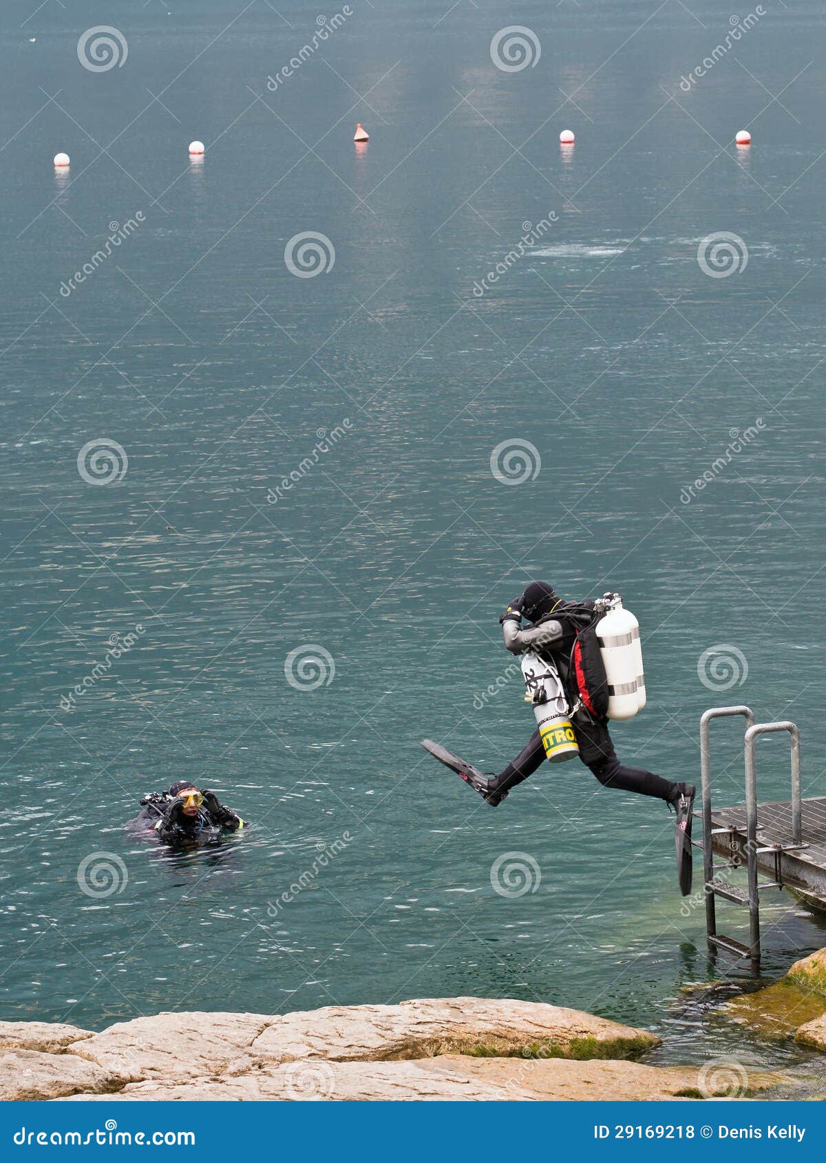 Scuba Divers on Lake Garda, Italy Editorial Stock Photo - Image of ...