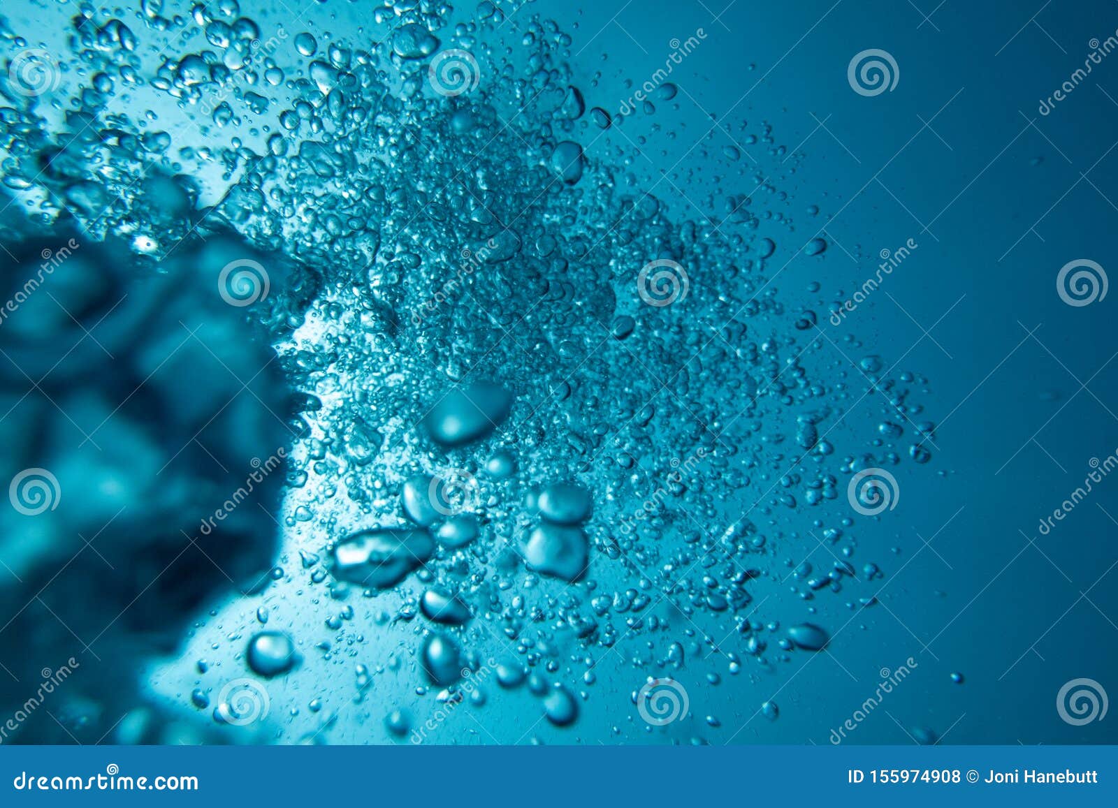 Scuba Diving Bubbles Rising To the Surface Stock Photo - Image of ...