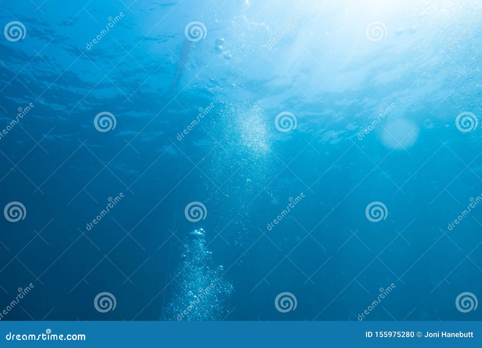 Scuba Diving Bubbles Rising To the Surface Stock Photo - Image of ...