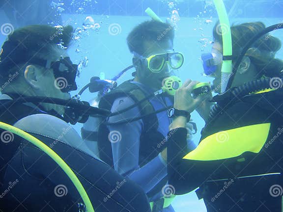 Scuba diving class stock image. Image of caribbean, education - 2707955