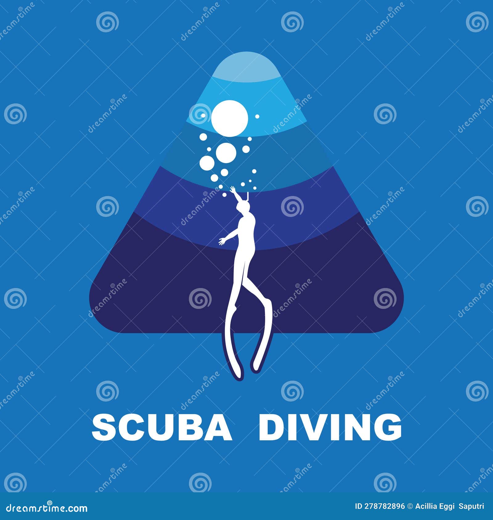 Scuba Diving Sport Logo Vector Stock Vector - Illustration of design ...