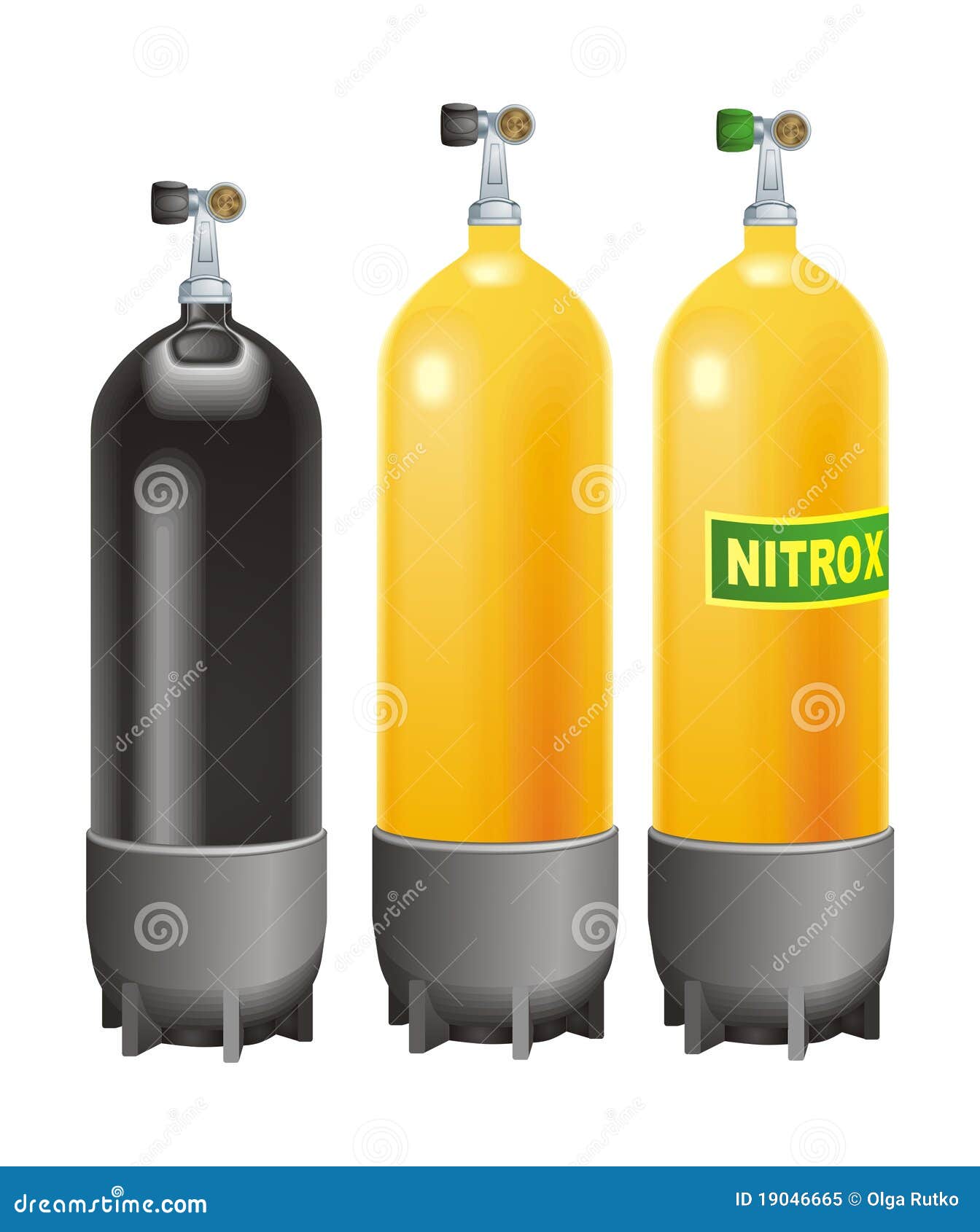 Scuba Tanks Stock Illustration | CartoonDealer.com #12902812