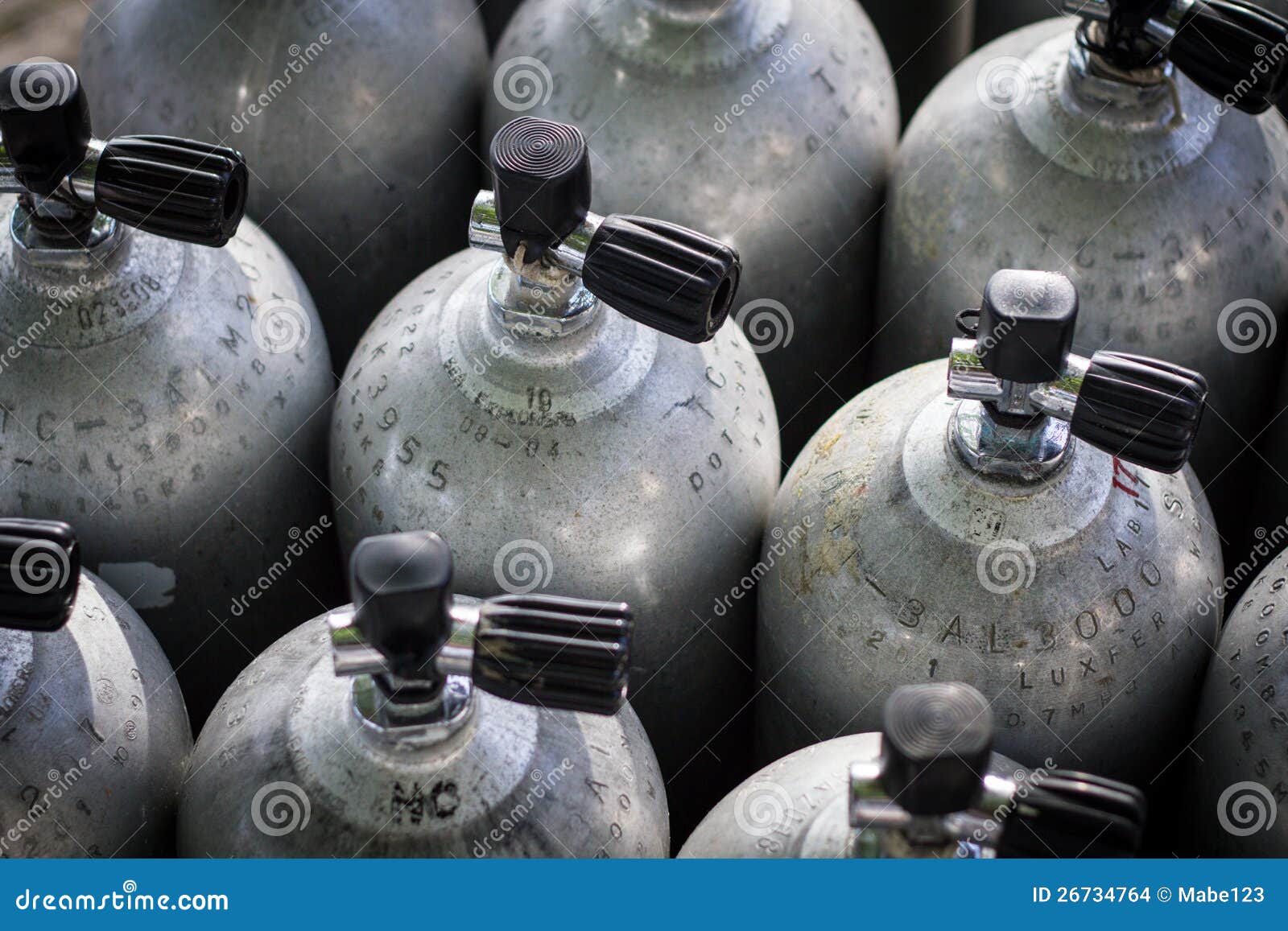 Scuba diving tanks stock photo. Image of pressure, tanks - 26734764
