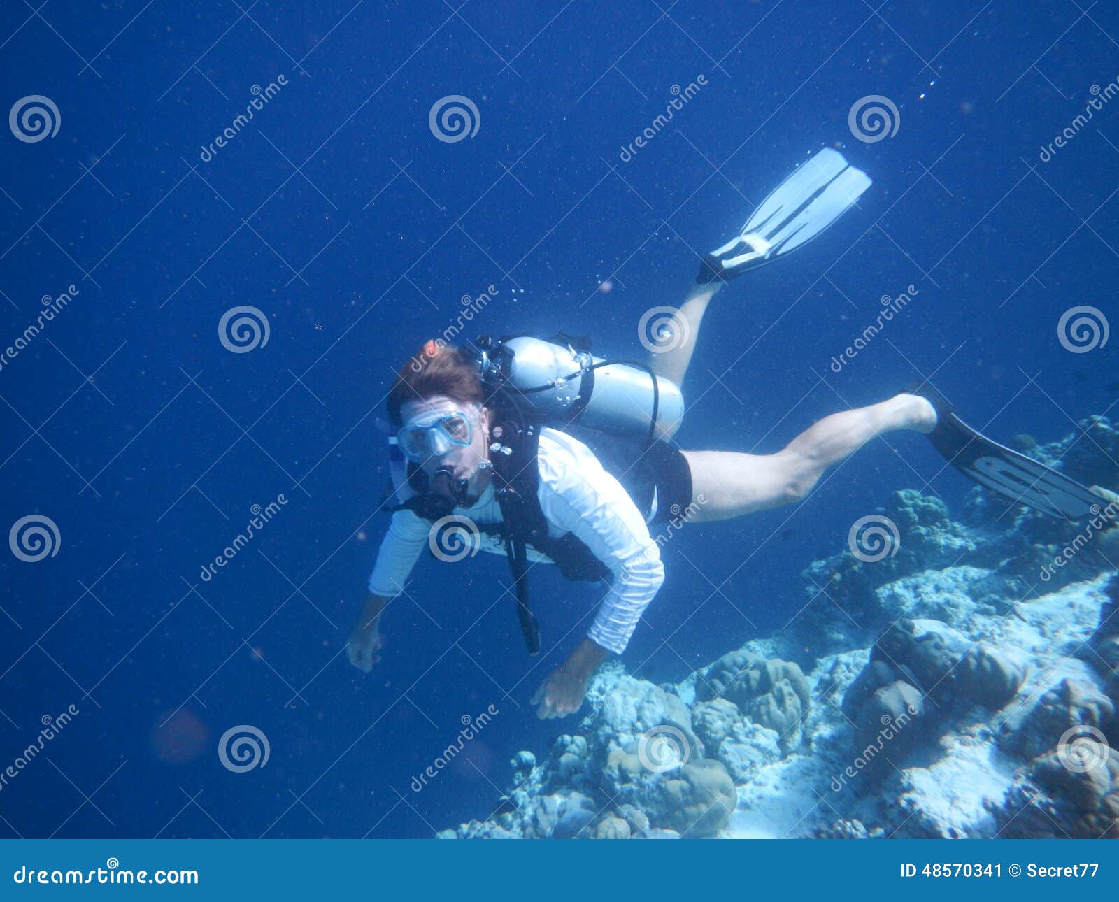 Scuba stock image. Image of water, maldives, ocean, diving - 48570341