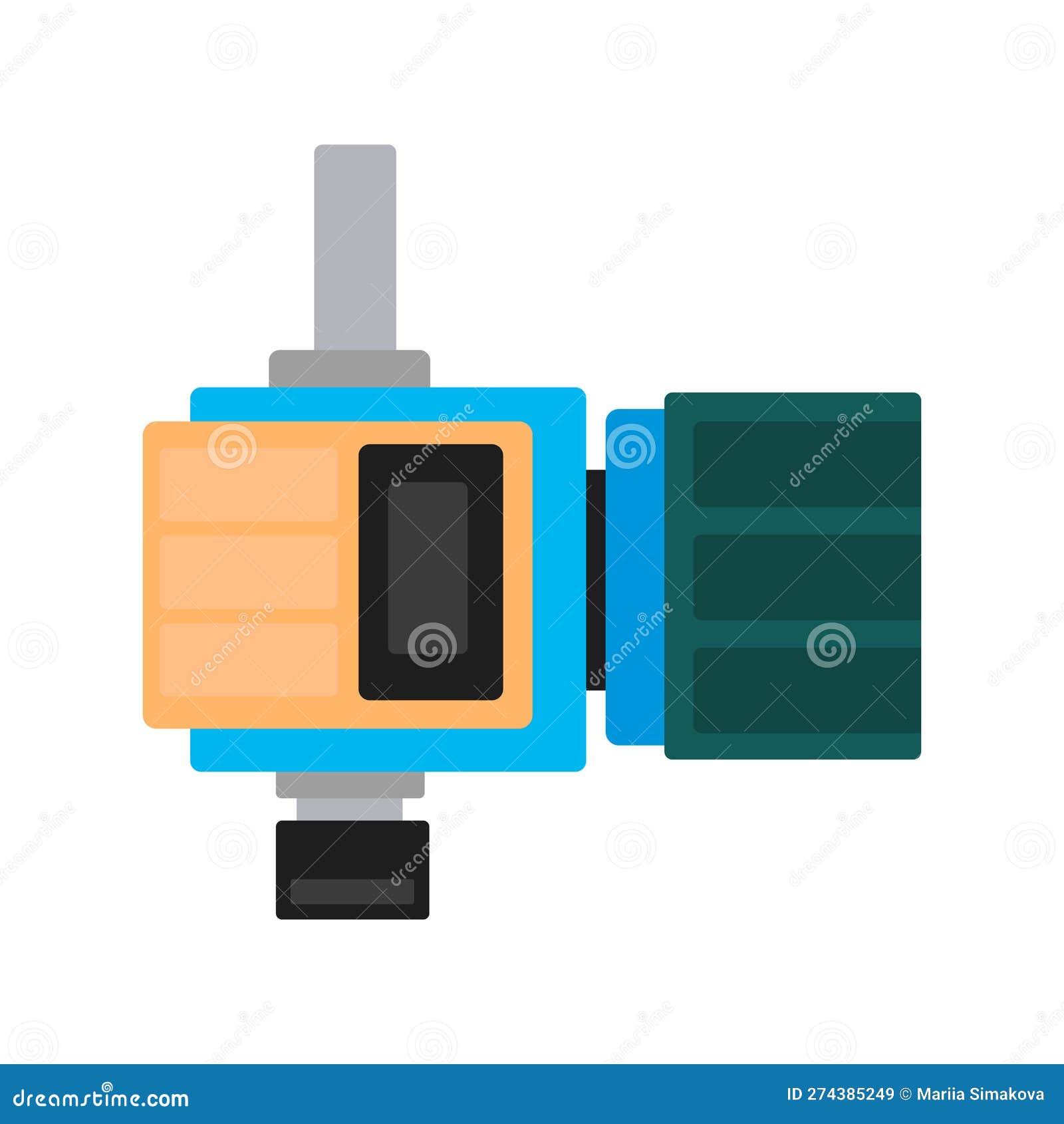 Scuba Regulator Illustration in Color Cartoon Style. Editable Vector ...