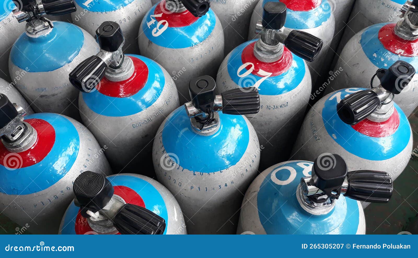 Scuba Tank Using for Underwater Diving Stock Image - Image of diving ...