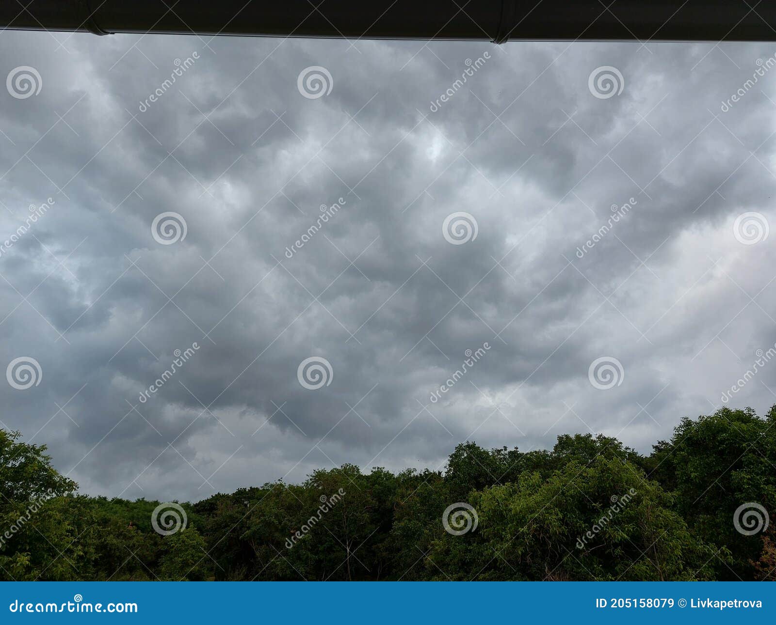 Scud clouds on the sky stock image. Image of nature - 205158079