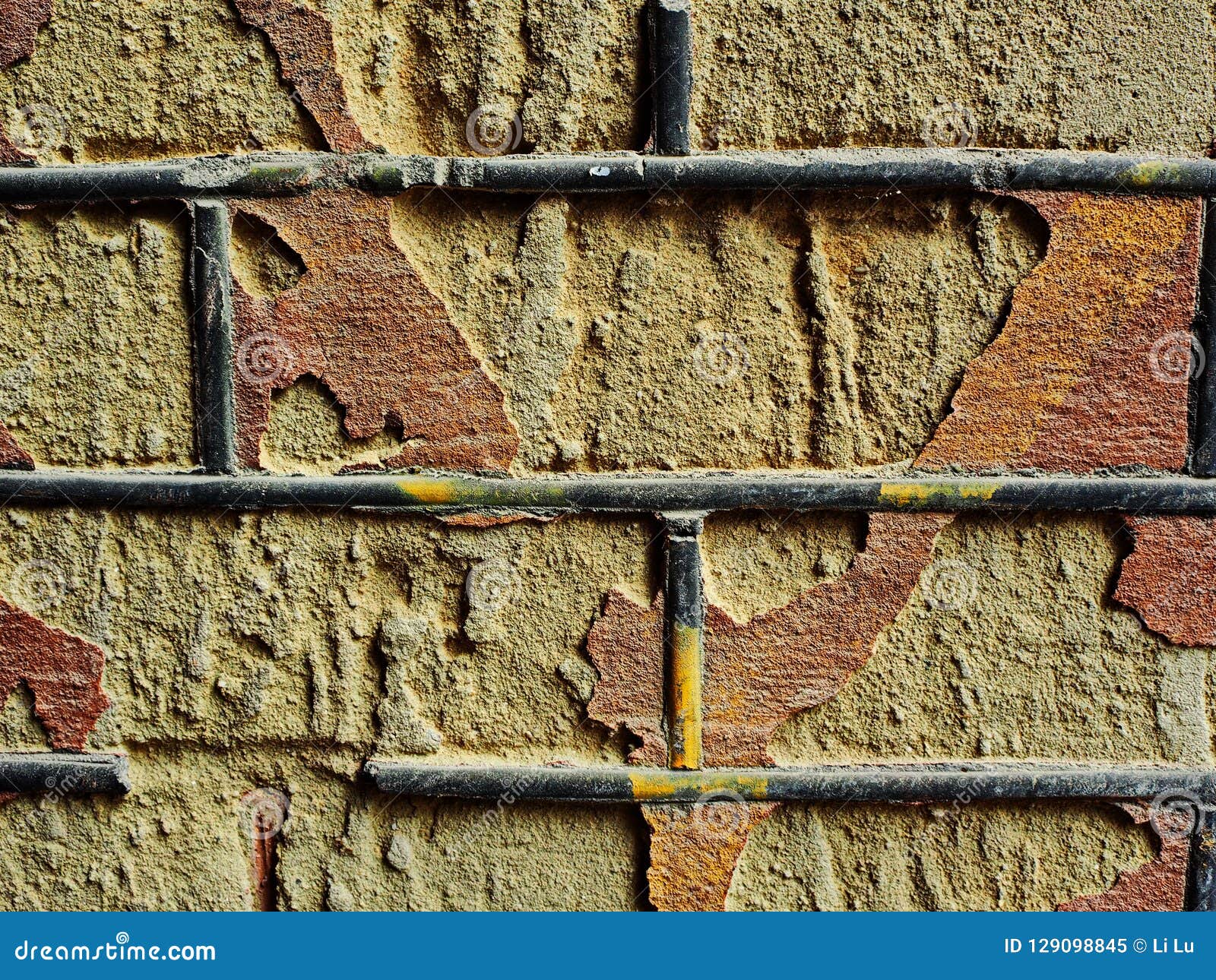 Scuffed brick texture stock image. Image of surface - 129098845
