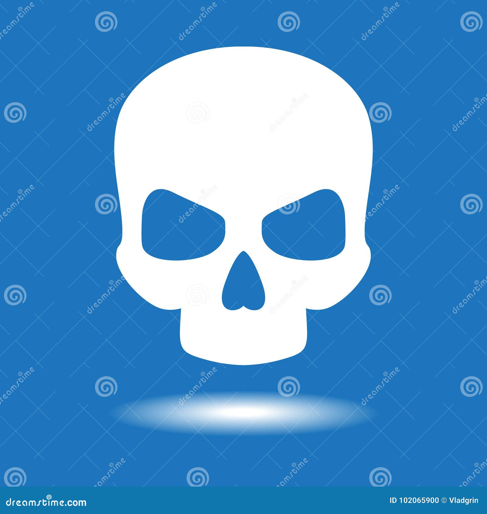 Scull icon stock vector. Illustration of skull, version - 102065900
