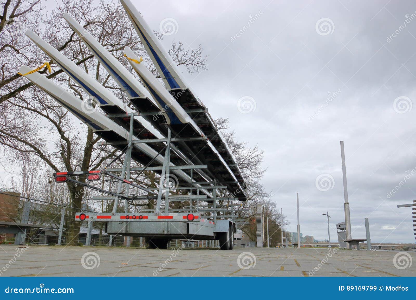 Sculling Boat Rack stock image. Image of outside, outdoor - 89169799