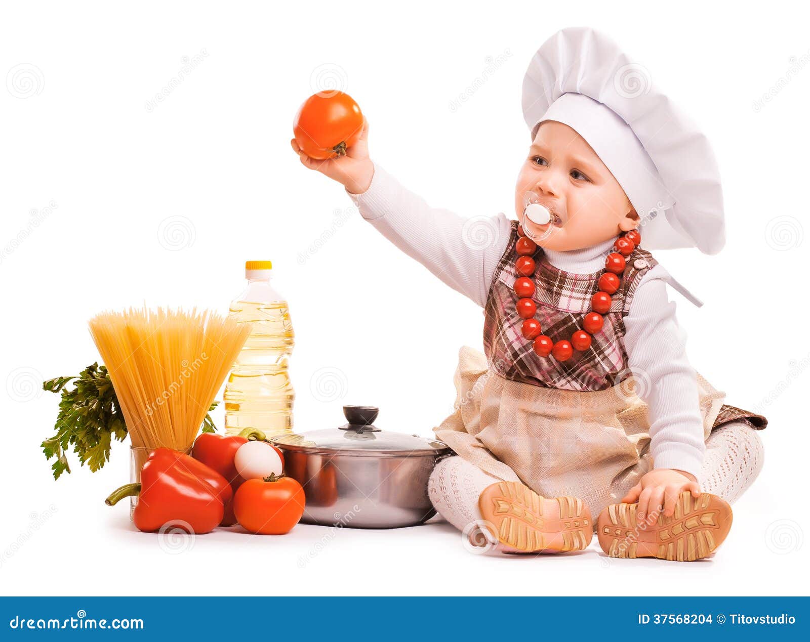 Scullion is Cooking on the Kitchen. Isolated Stock Photo - Image of ...