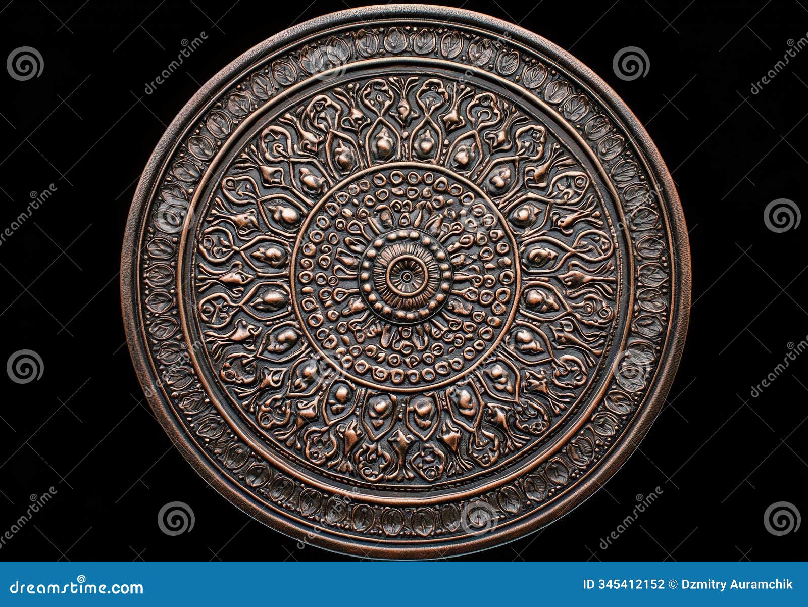Sculpted in Bronze Plaster, an Isolated White Background Behind a Bas ...