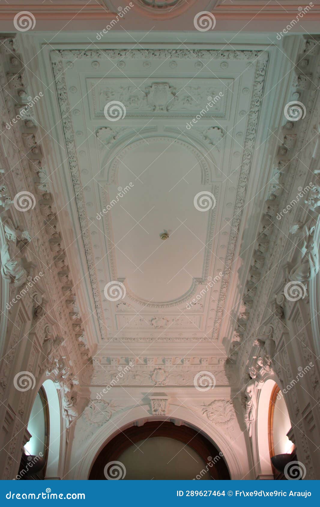 Sculpted Ceiling - Vienna - Austria Stock Photo - Image of monument ...