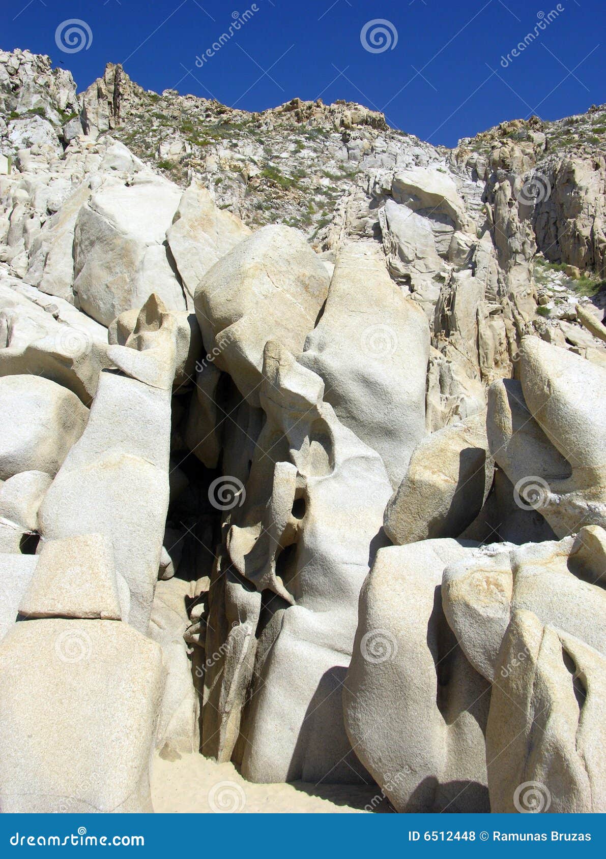 Sculpted Rocks stock photo. Image of stones, beach, cliff - 6512448