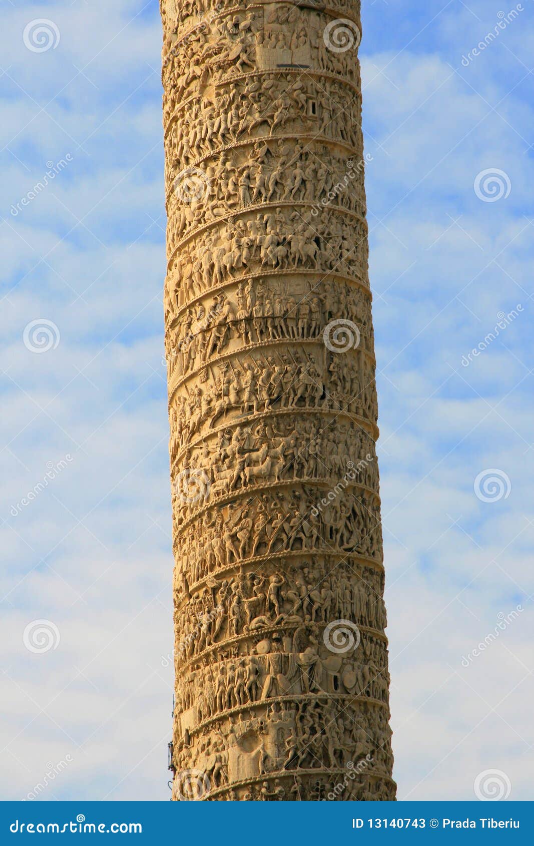 Sculpted Roman column stock image. Image of decorated - 13140743