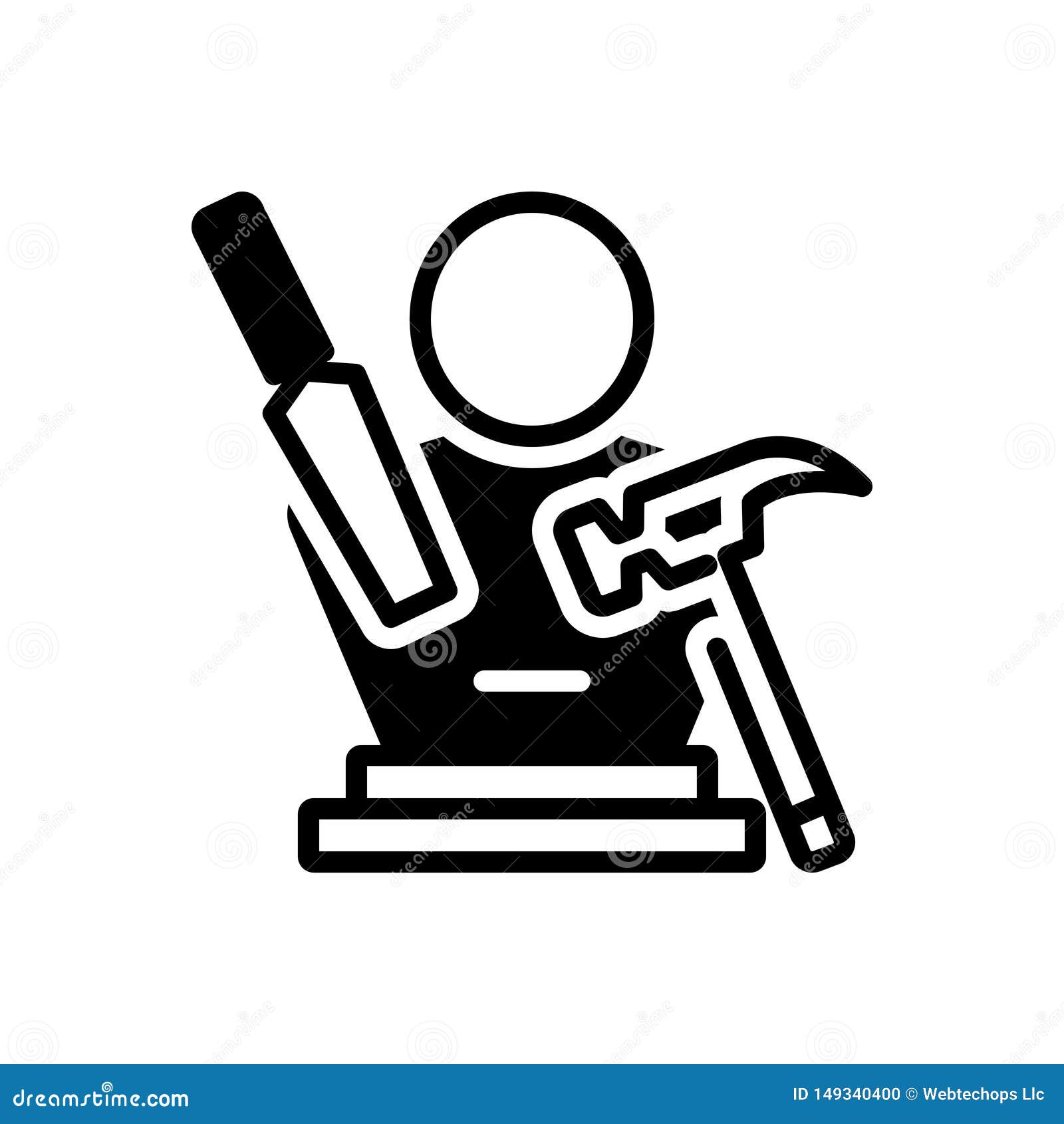 Sculpting Icon Vector From Fine Arts Collection. Thin Line Sculpting ...