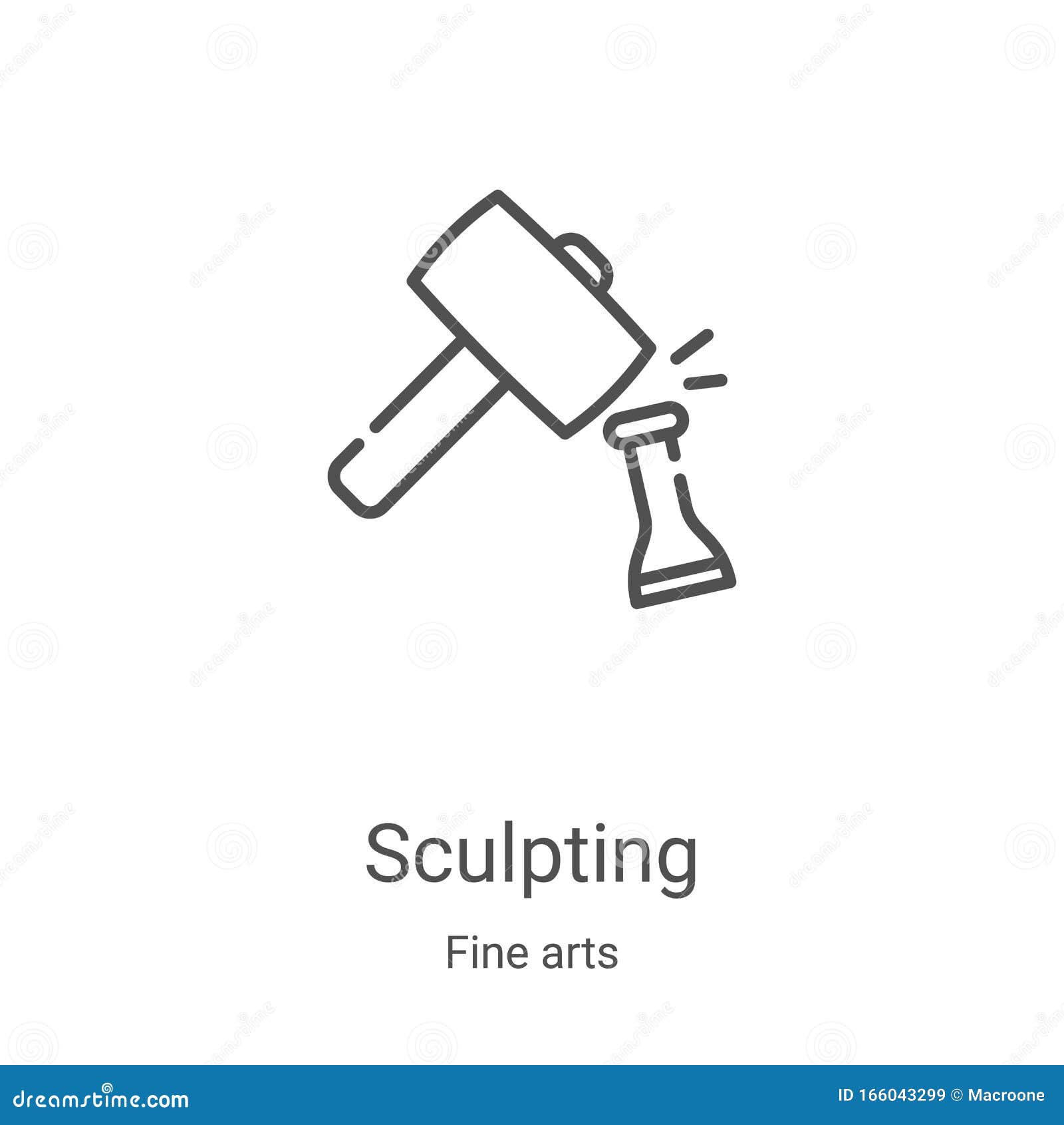 Sculpting Icon Vector From Fine Arts Collection. Thin Line Sculpting ...