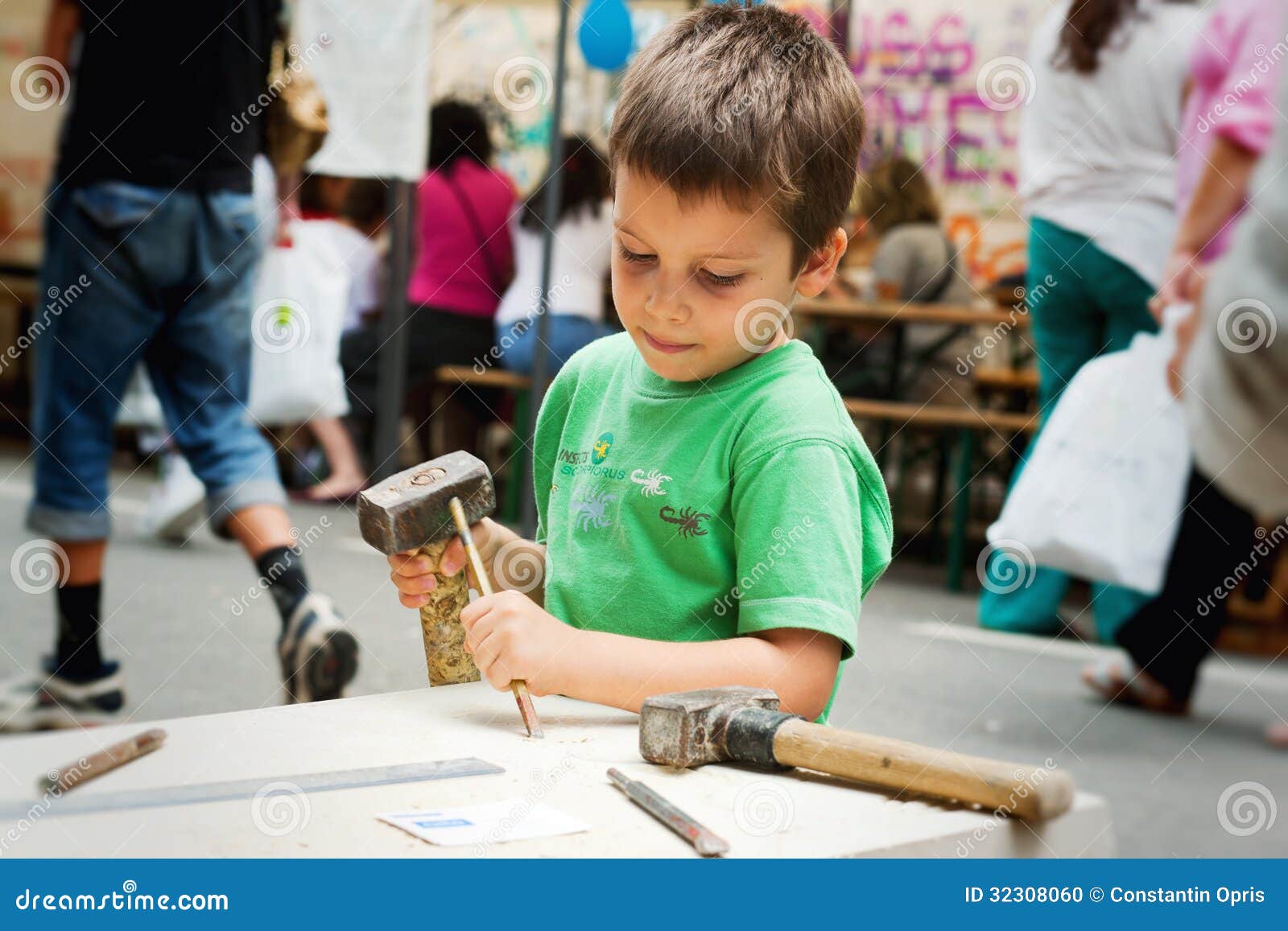 Sculptor with chisel stock photo. Image of marble, learning - 32308060