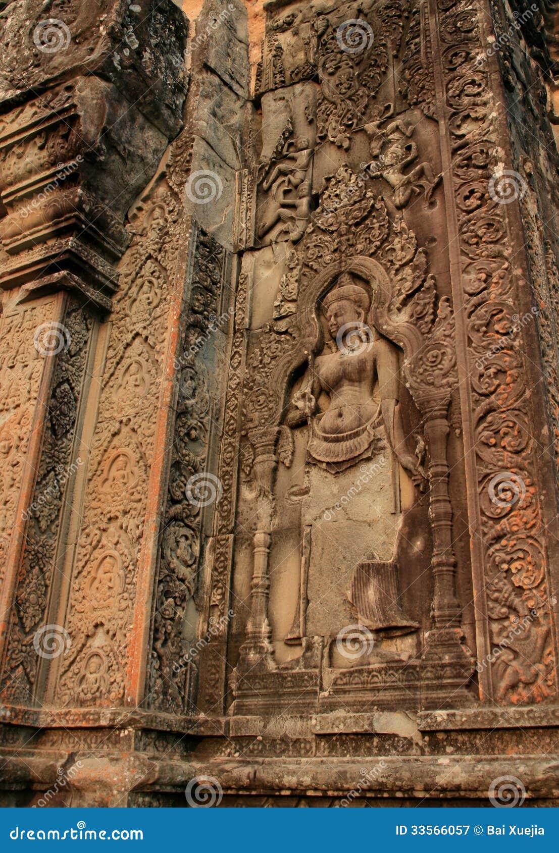 The Sculpture in Angkor Wat ,cambodia Stock Image - Image of ...
