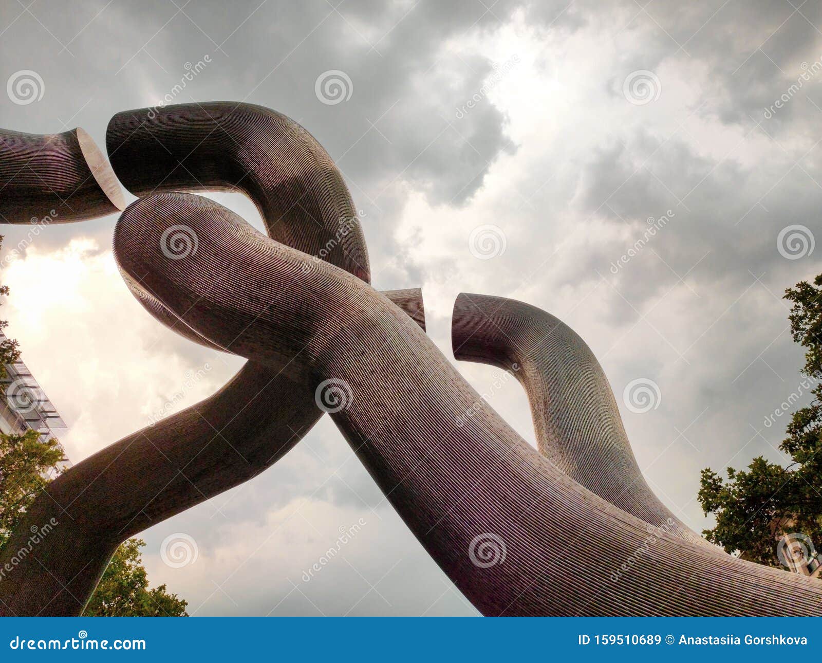 Sculpture Berlin . Symbol of the Post-war Division of Berlin Editorial ...
