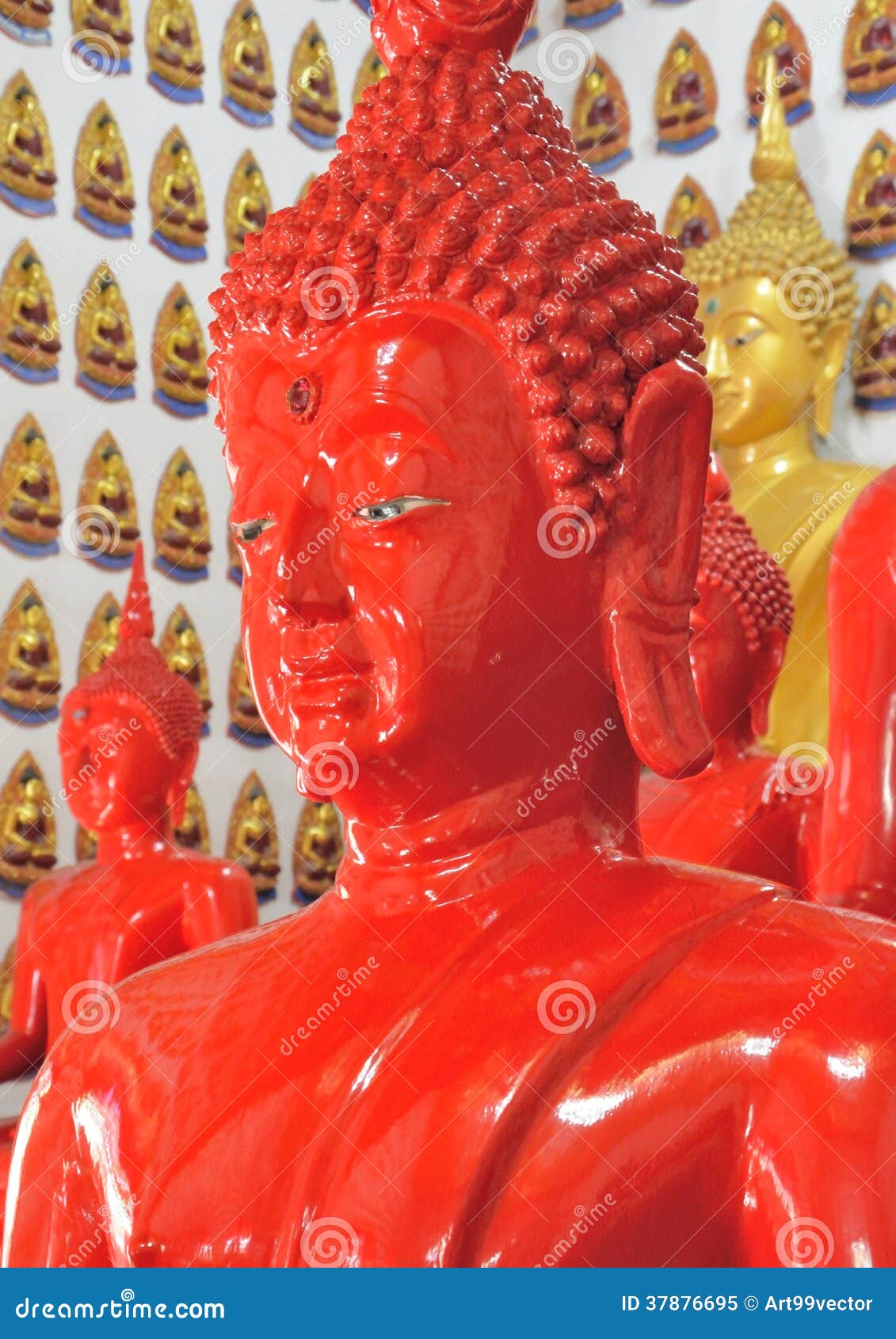 Sculpture buddha red stock image. Image of pattern, religious - 37876695