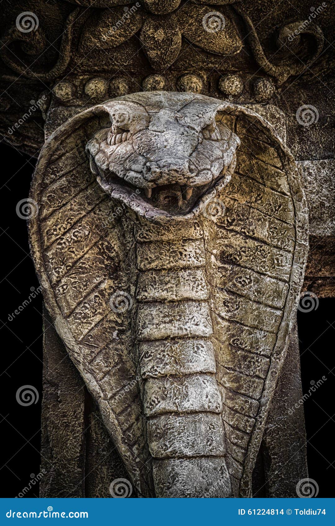 Snake Carved Relief Detail Symbol In Chichen Itza Ruins Royalty-Free ...