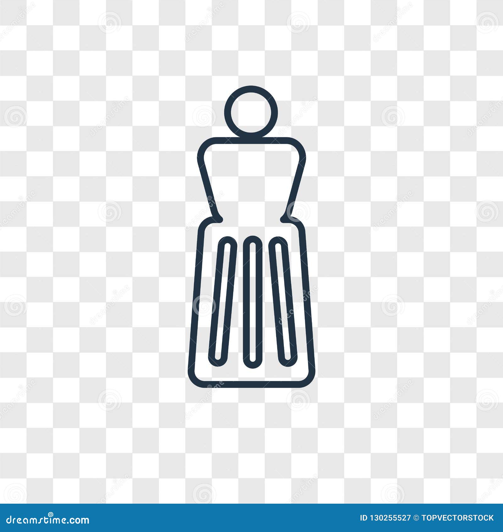 Sculpture Concept Vector Linear Icon Isolated on Transparent Background ...