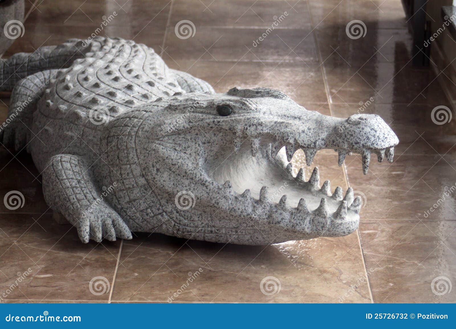 Crocodile Stone Carving Stock Photography | CartoonDealer.com #91101620